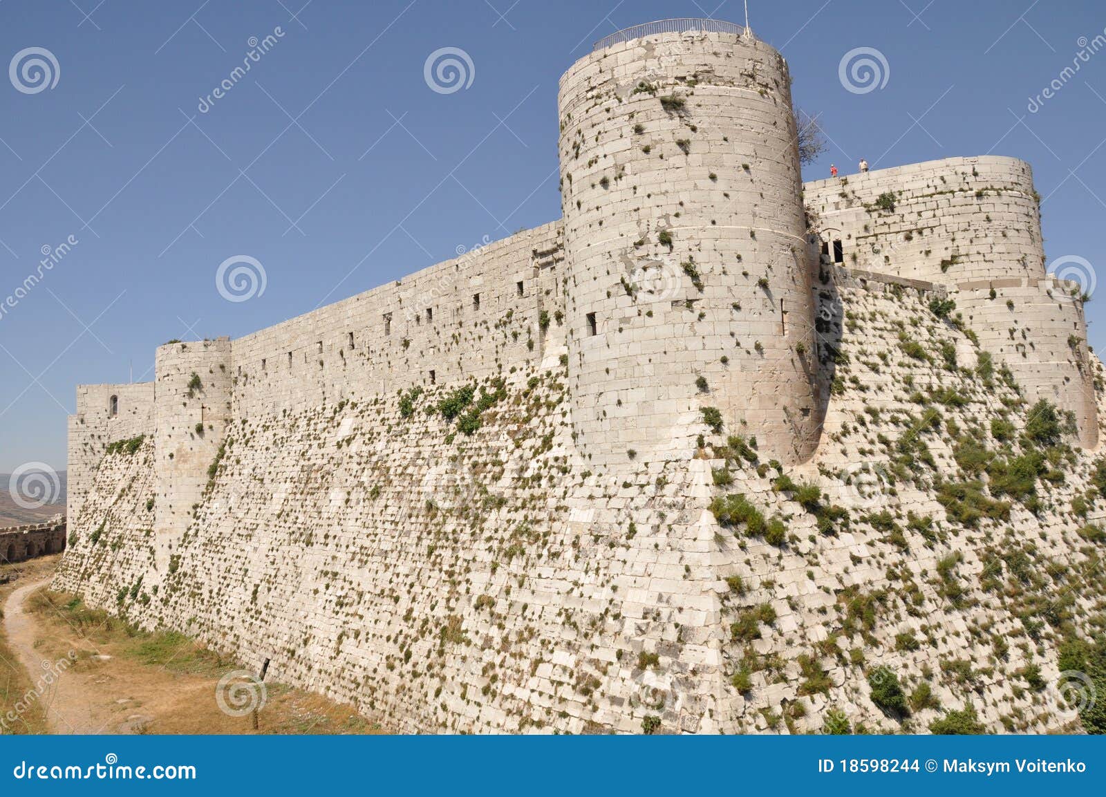 Crusader castle in Syria stock photo. Image of castle - 18598244