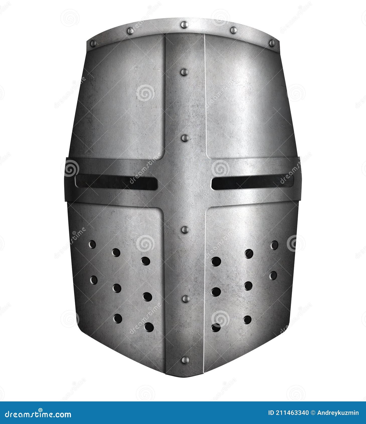 Knight Helmet And Glove With Flag Of Scotland In Background Royalty ...