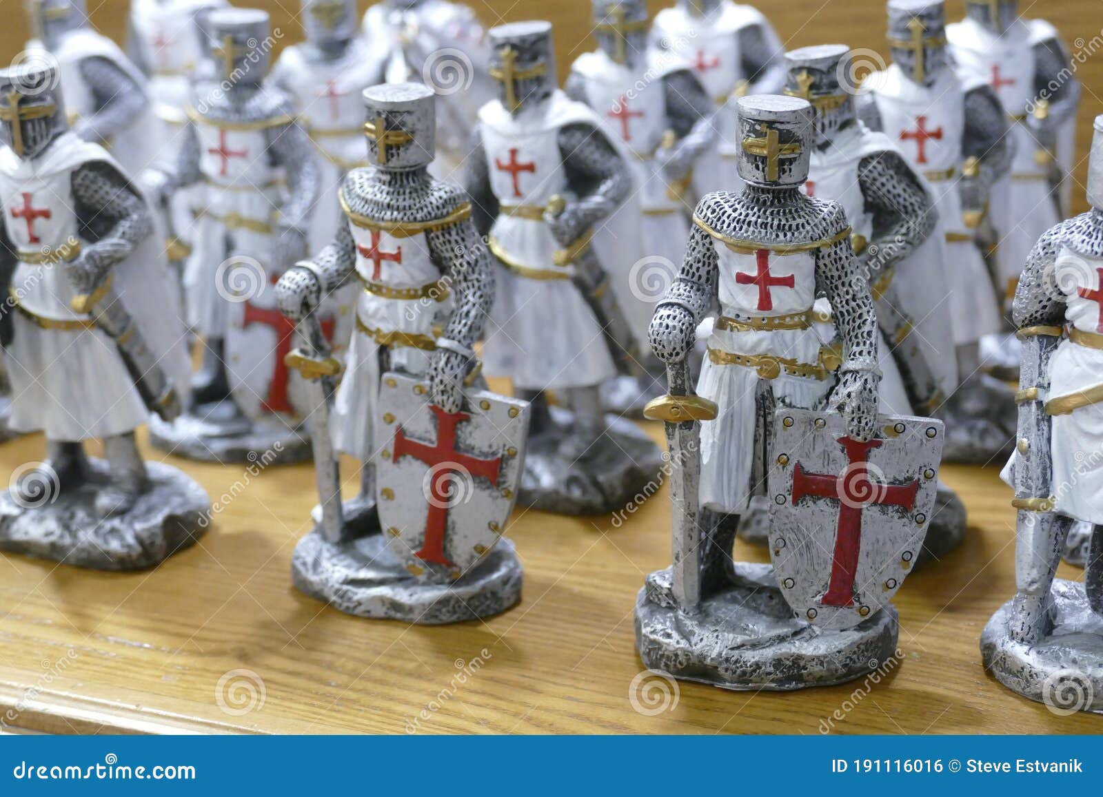Crusader Knights in White Tunic Stock Photo - Image of medieval ...