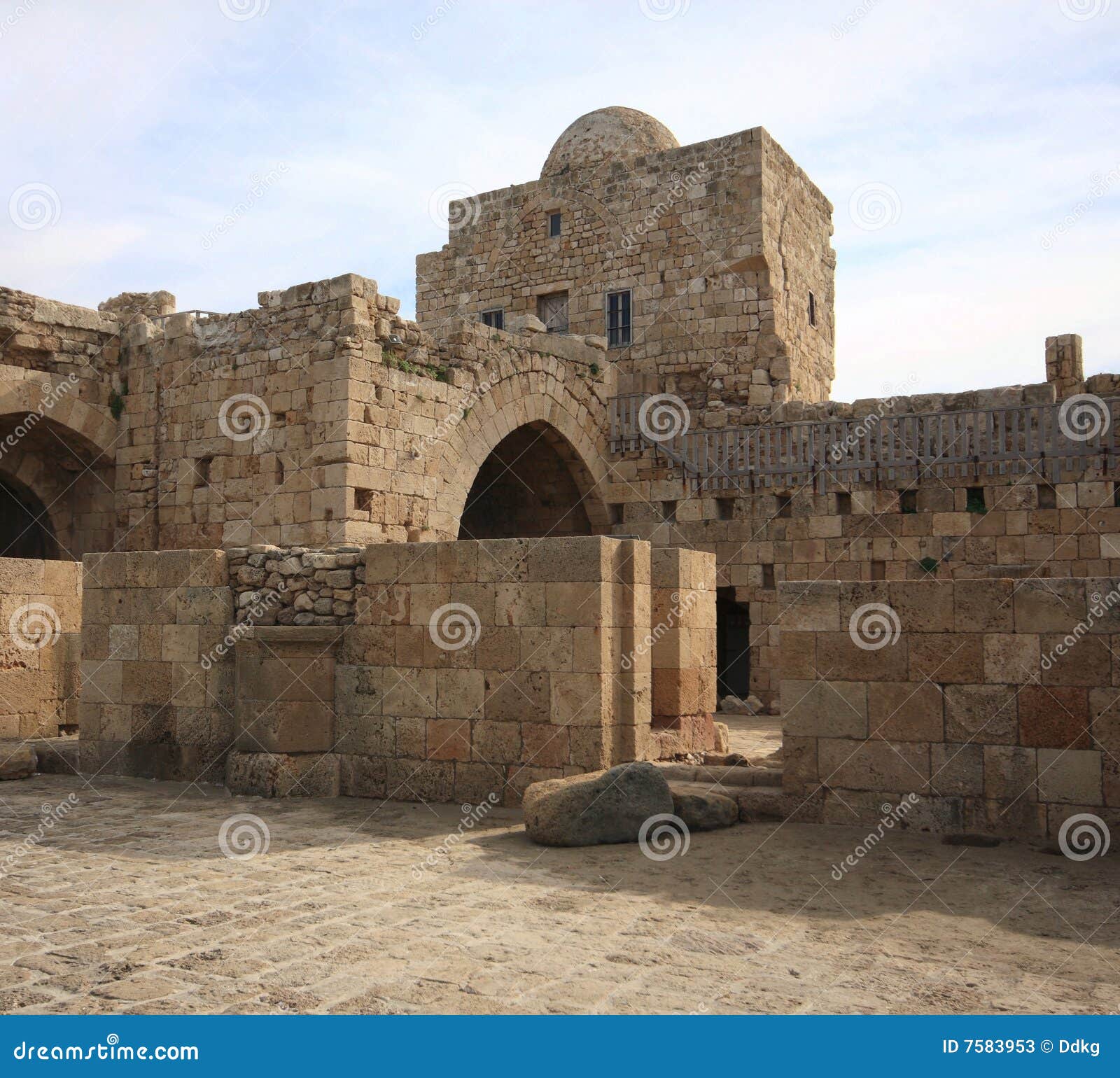 Crusader Sea Castle, Sidon-Lebanon Stock Image - Image of sidon, saida ...