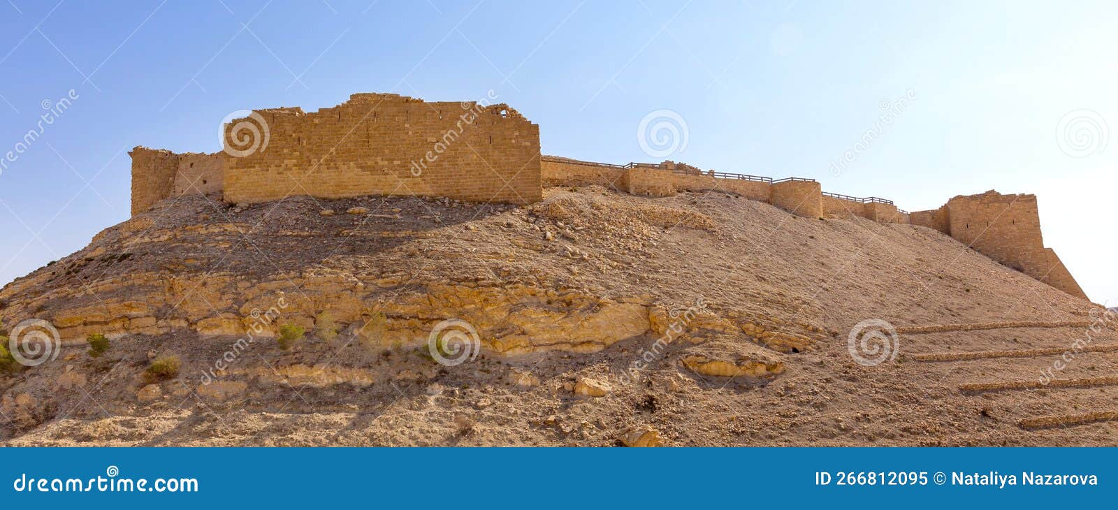 Jordan, Crusaders Shobak Castle on the Hill Stock Image - Image of ...