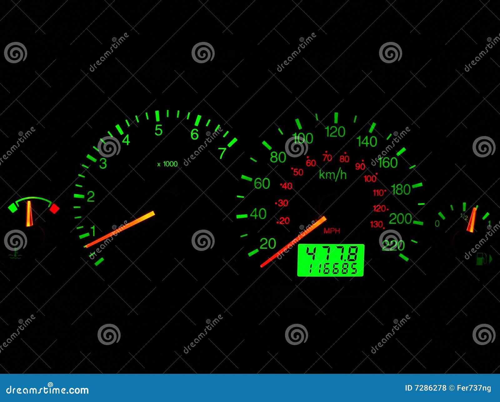 Cruscotto dell'automobile fotografia stock. Immagine di tachimetro ...