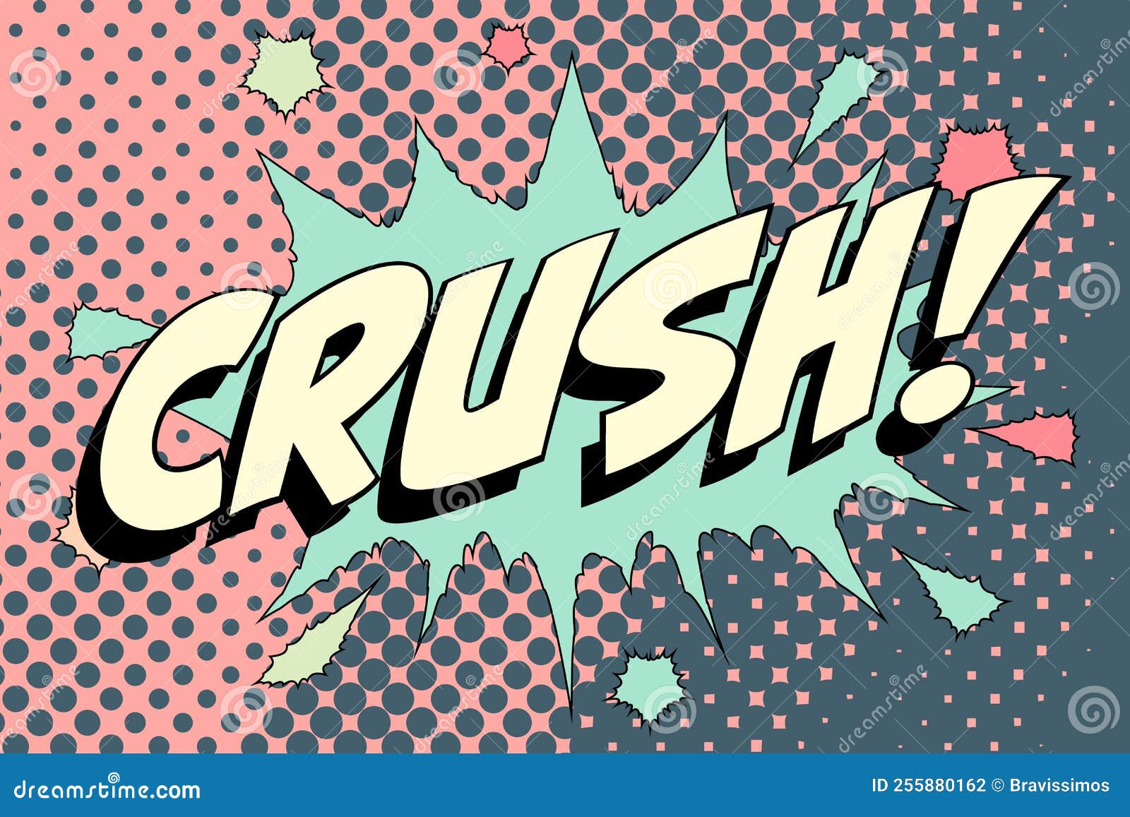 Crush Abstract Cartoon Frame Vector Background. Sketch Stock Vector ...