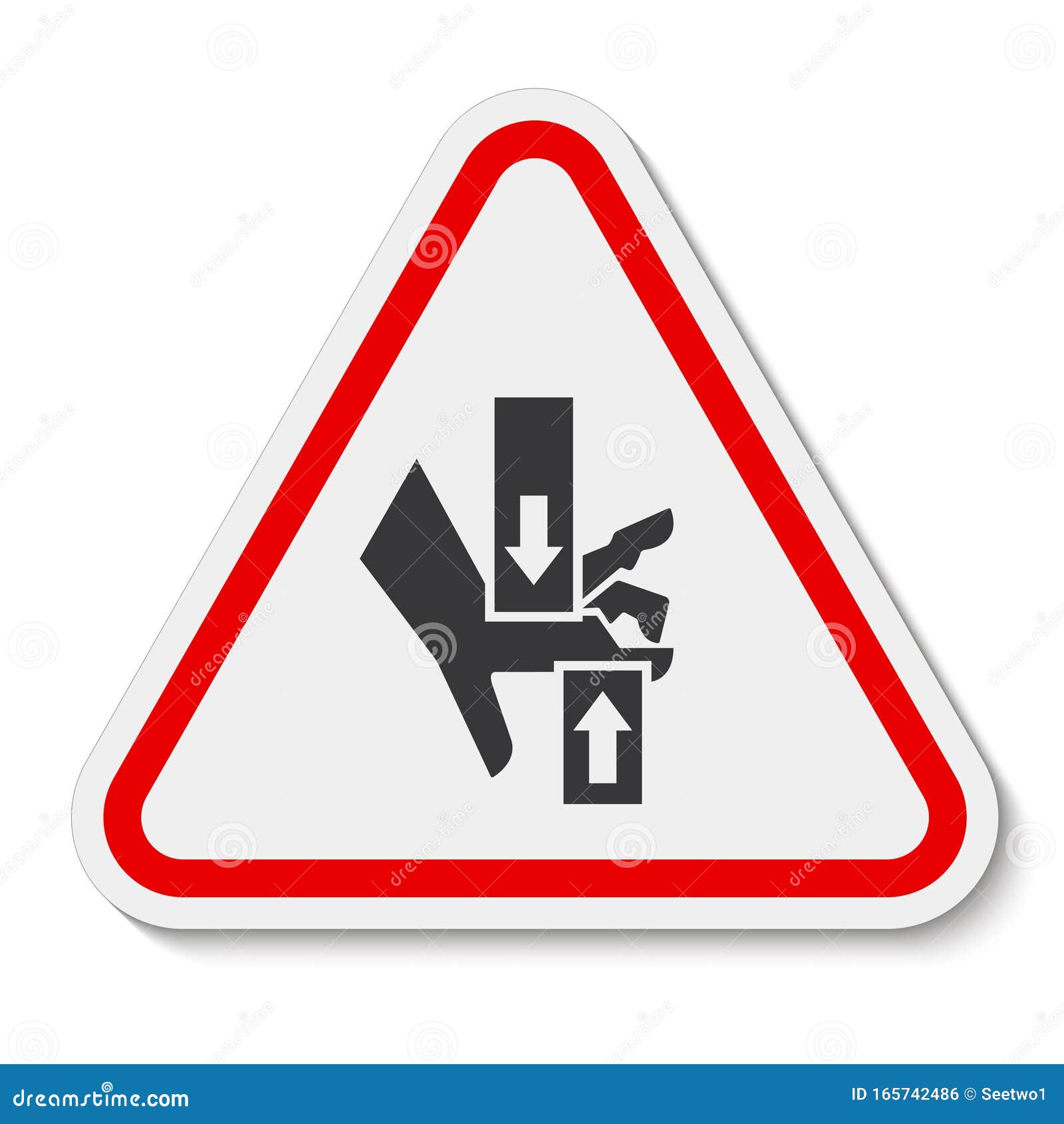 Crush Hand Top Bottom Symbol Sign Isolate on White Background,Vector ...