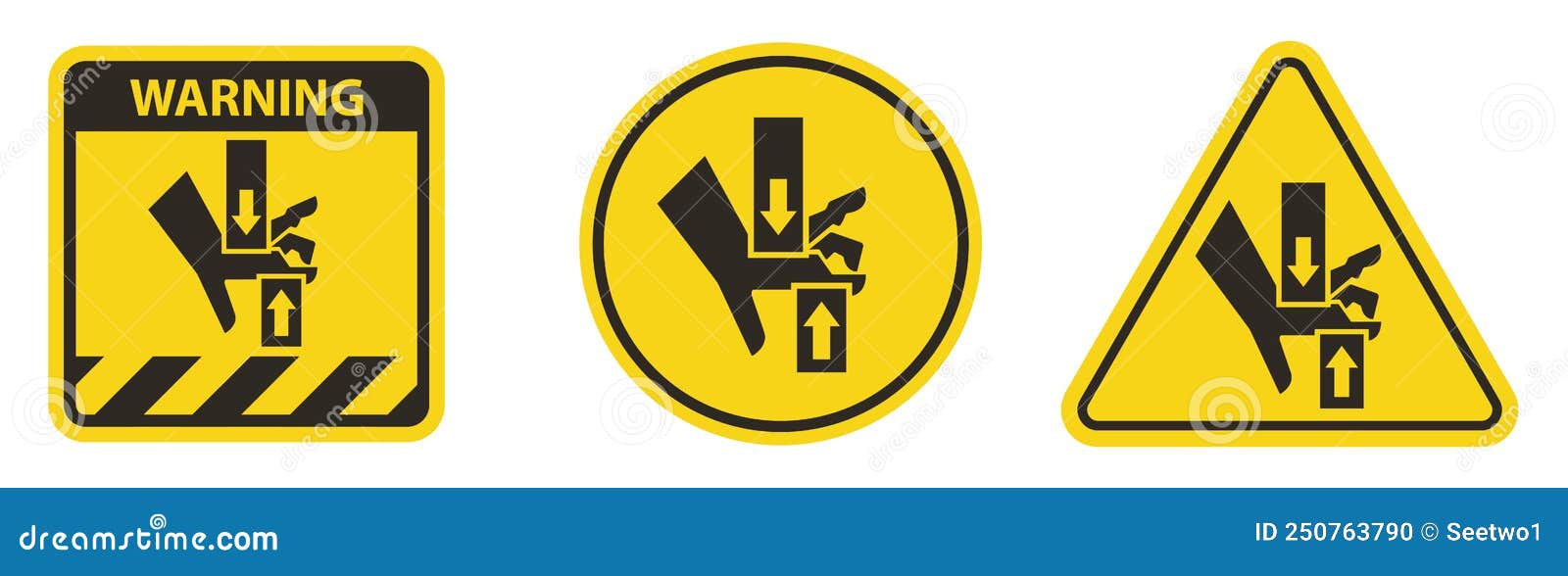 Crush Hand Top Bottom Symbol Sign Isolate on White Background,Vector ...