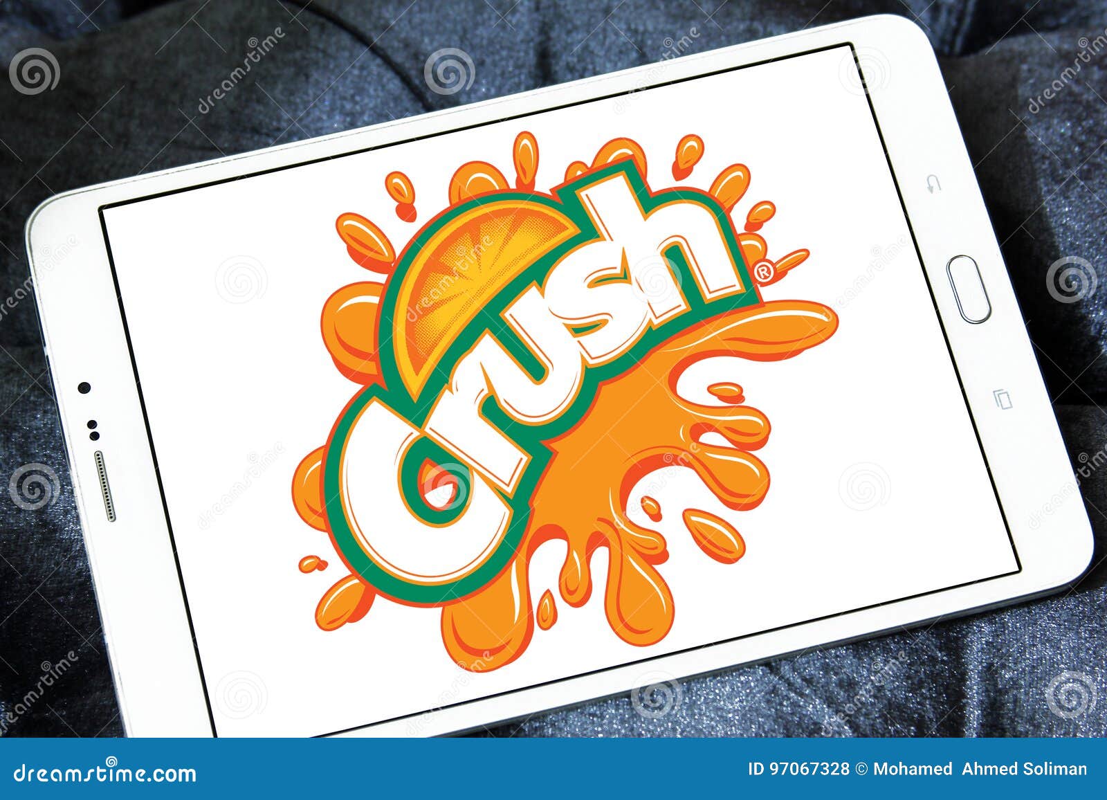 Crush logo editorial stock photo. Image of perrier, drink - 97067328