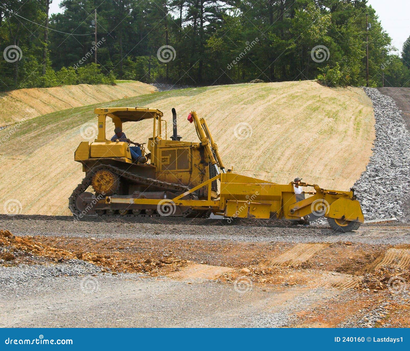 Crush & Pack Road Machine Stock Photo - Image of scrape, industrial: 240160