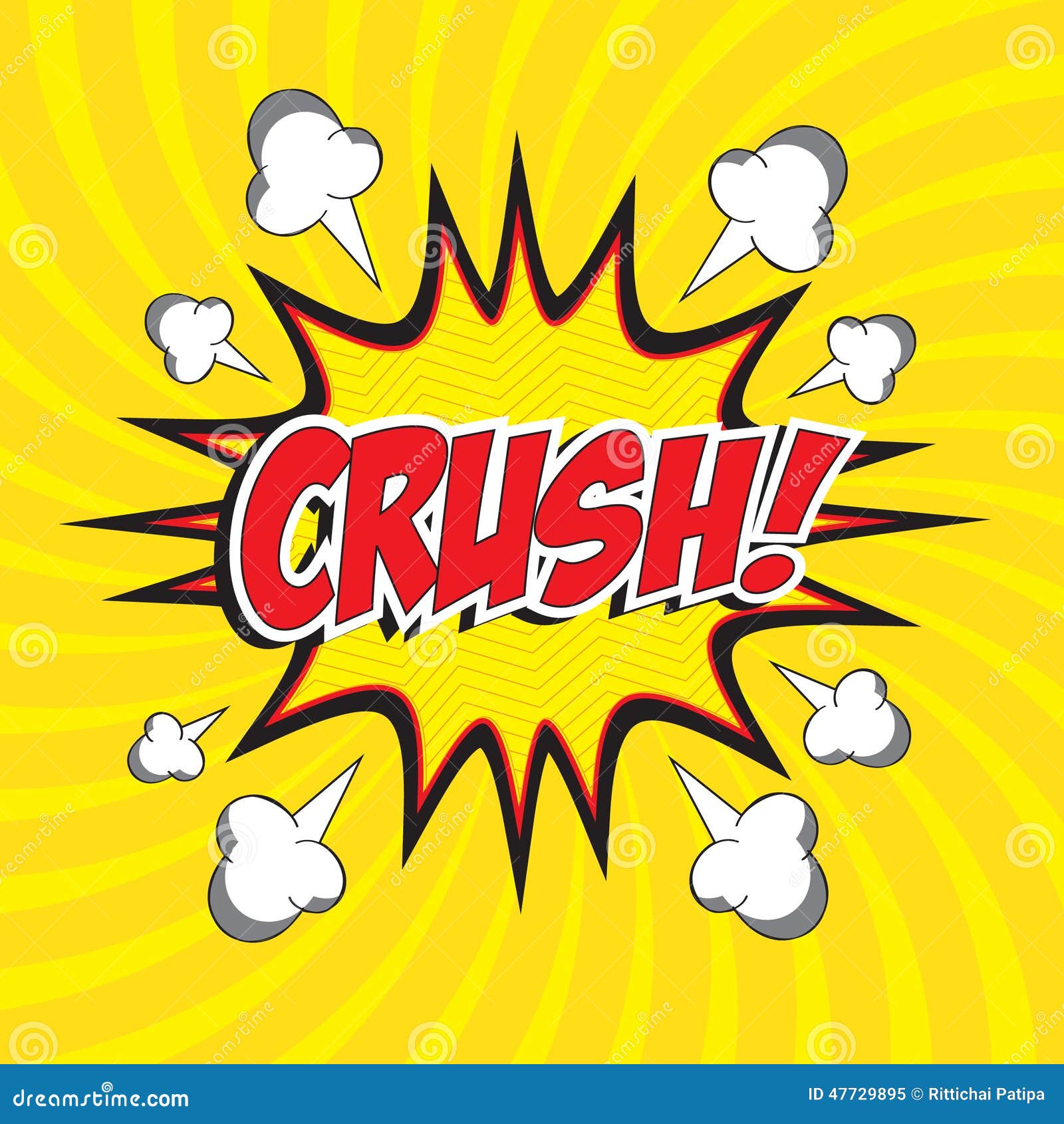 Crush Wording Stock Vector Image 47729895