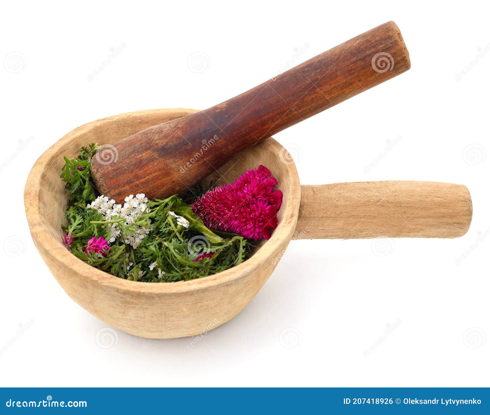 Crushed Amaranth and Yarrow Stock Photo - Image of aroma, aromatherapy ...