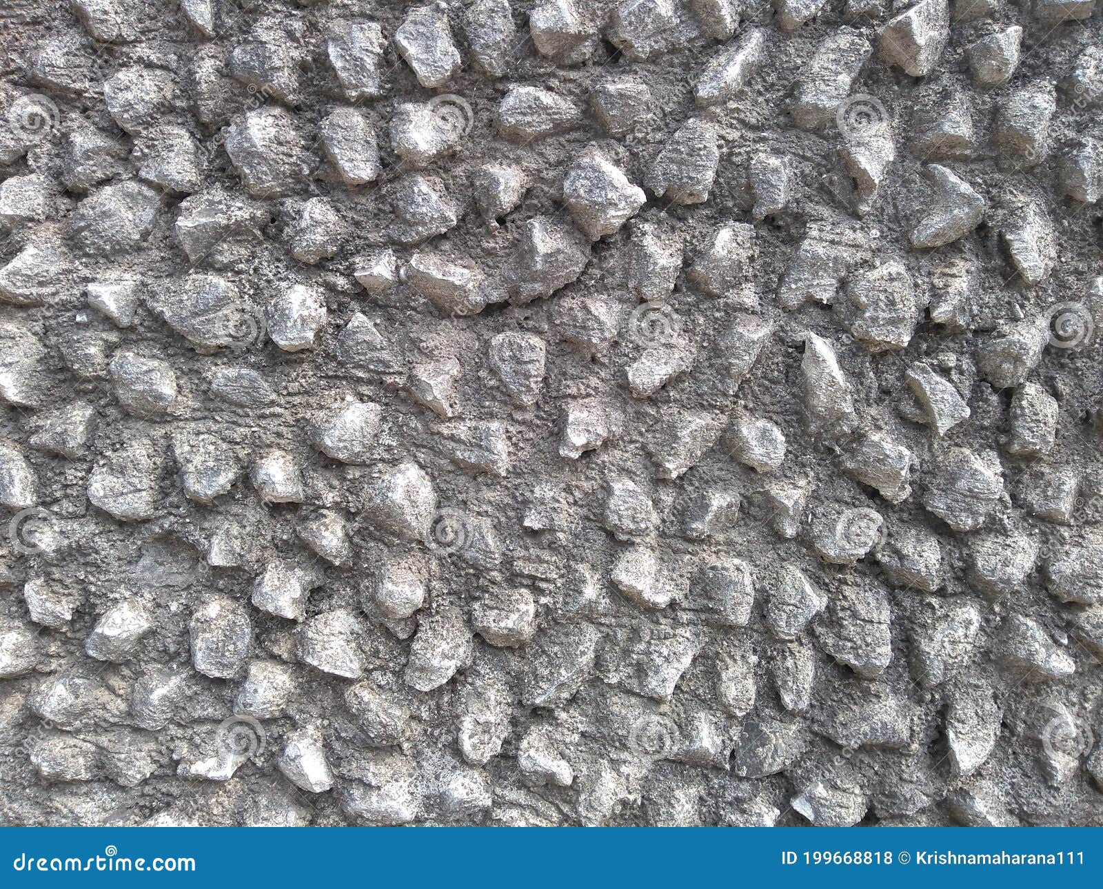 Crushed Black Stone Decorative Gravel Aggregate Wall for Protection ...