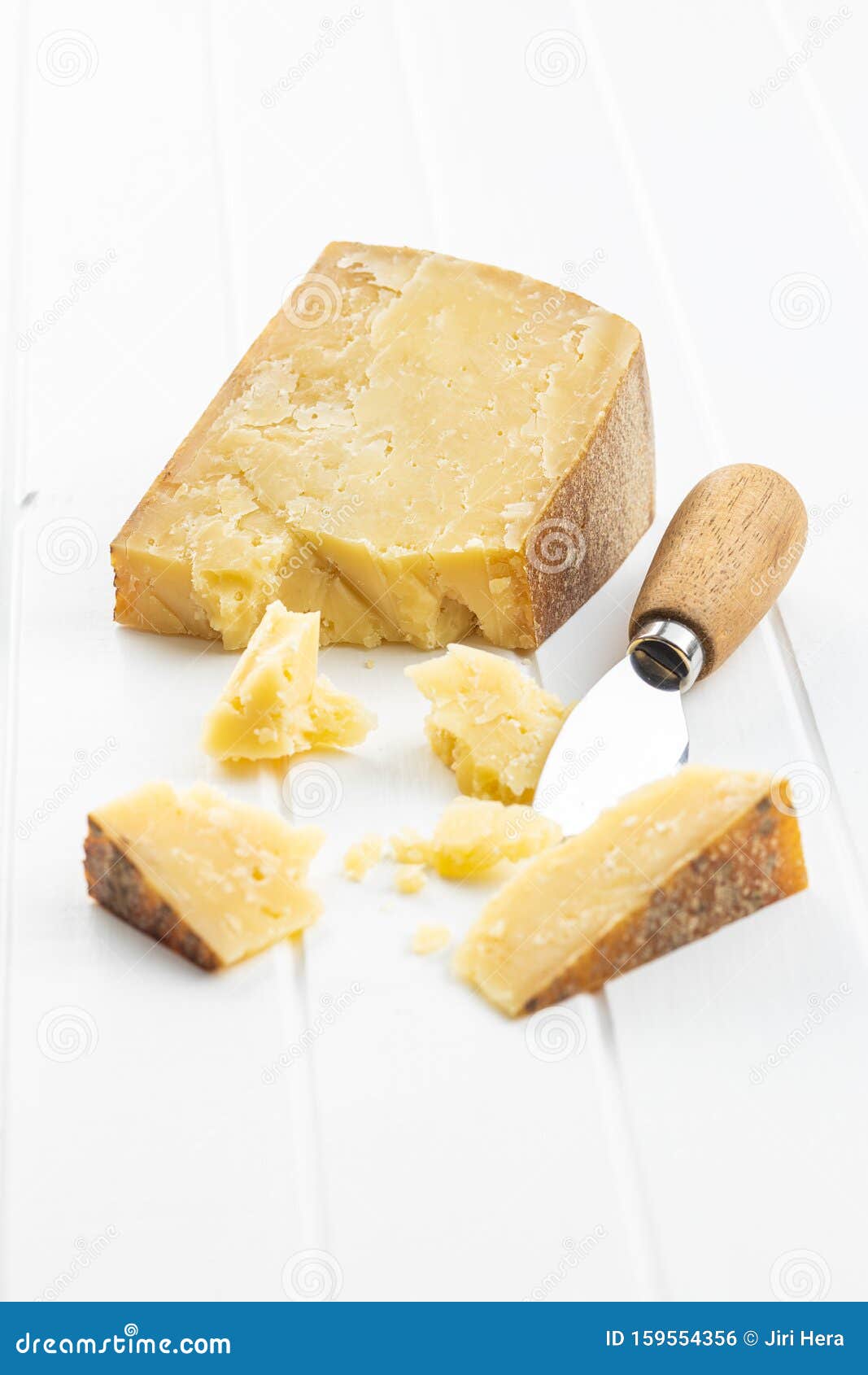 Crushed block of cheese stock photo. Image of portion - 159554356