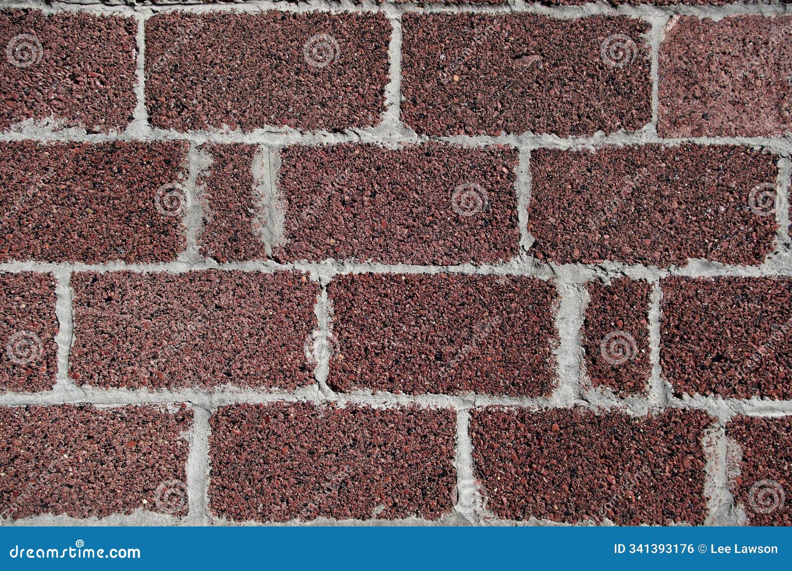 Crushed brick block wall stock photo. Image of block - 341393176