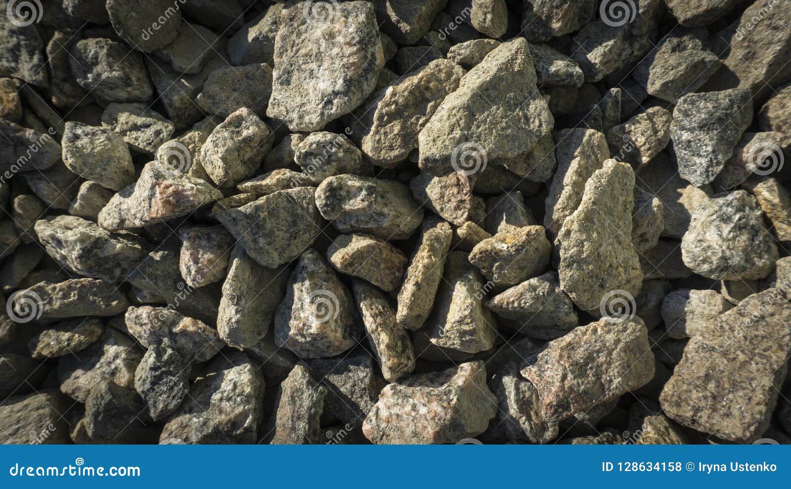 Crushed Broken Stone Breakstone Texture and Background Stock Photo ...