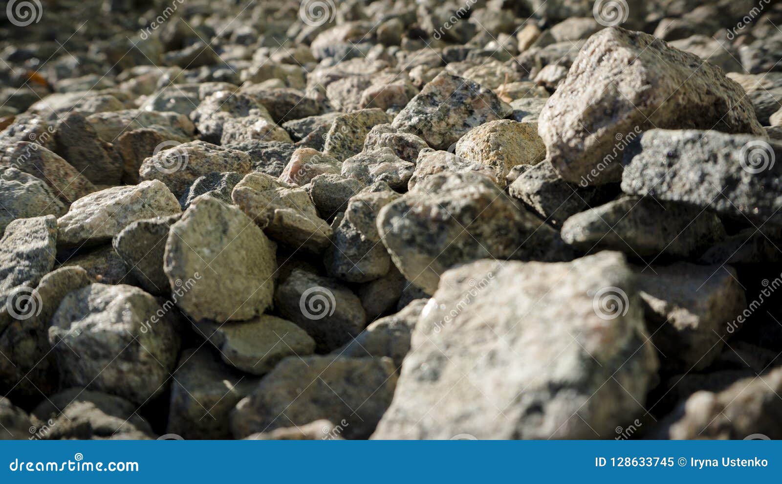 Crushed Broken Stone Breakstone Texture and Background Stock Image ...