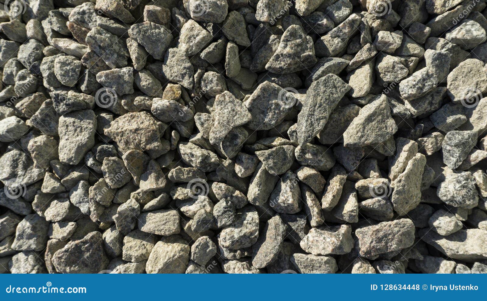 Crushed Broken Stone Breakstone Texture and Background Stock Photo ...