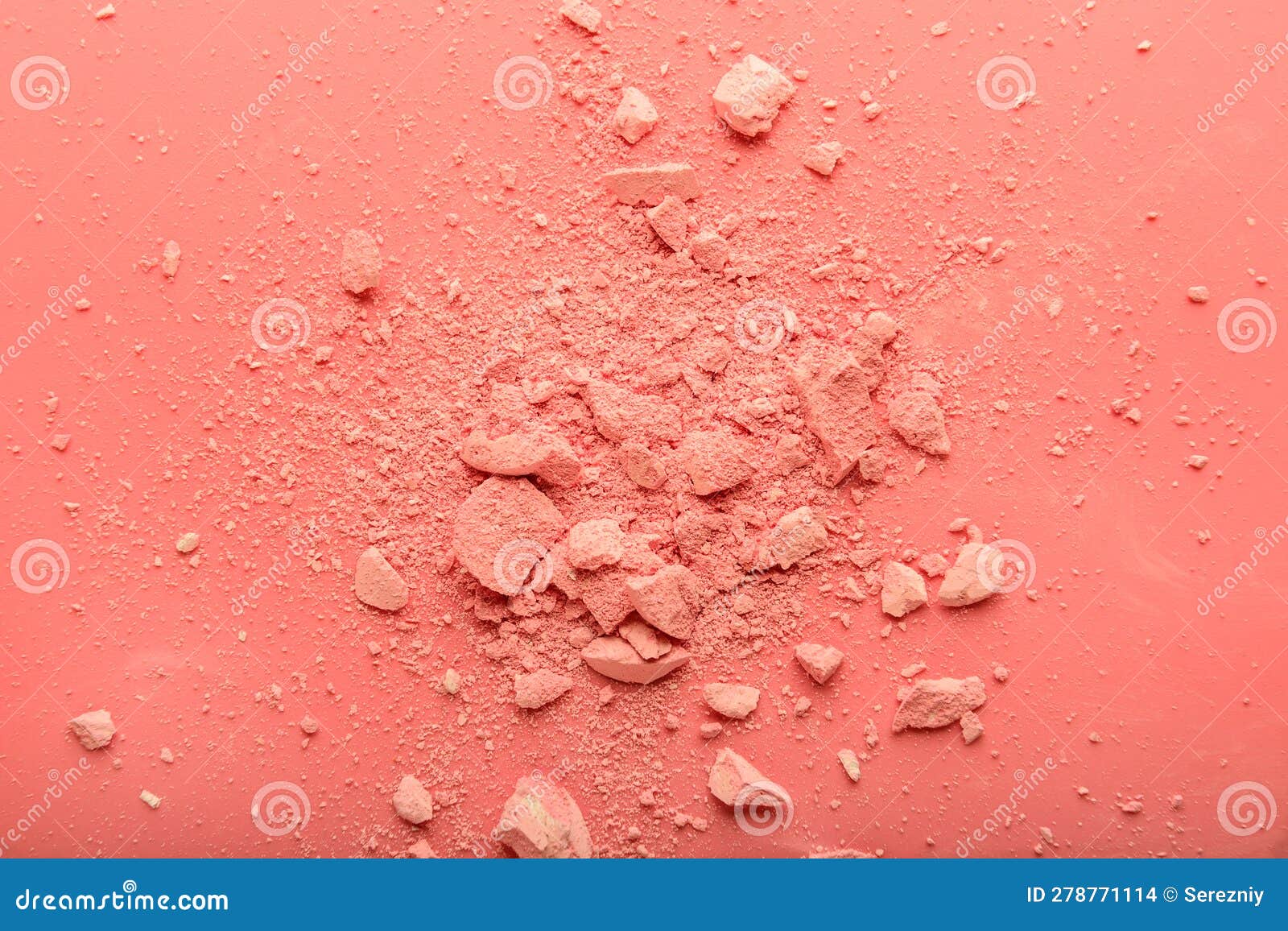 Crushed Chalk on Coral Background Stock Photo - Image of texture ...