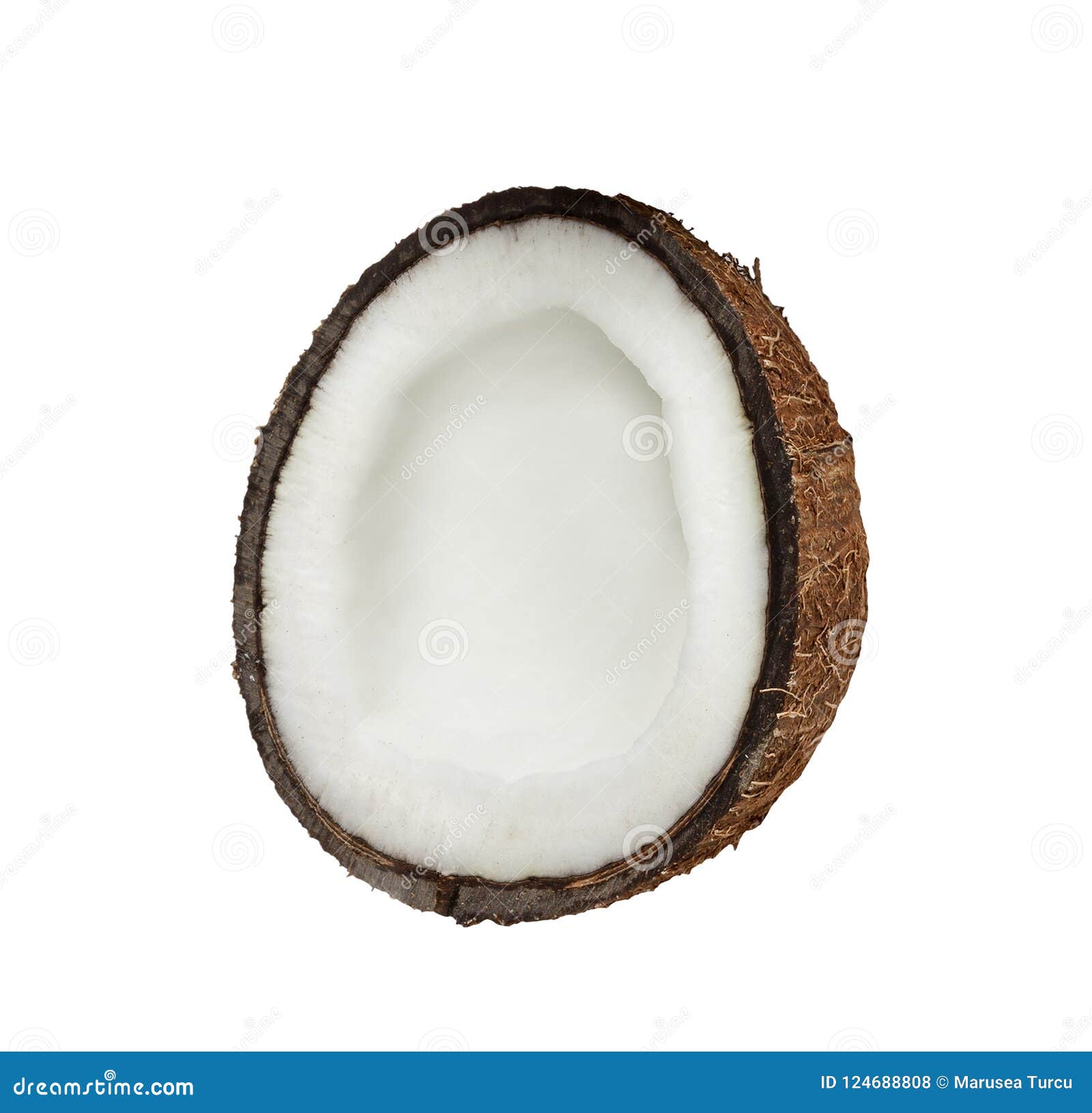 Crushed cocnut isolated stock photo. Image of healthy - 124688808