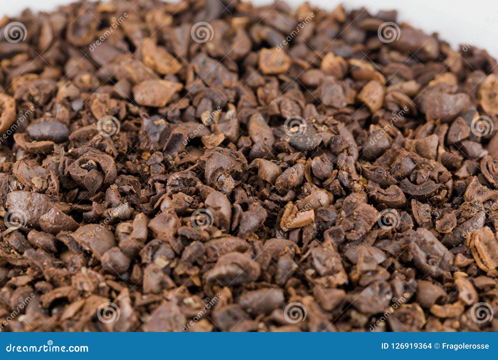 Crushed coffee stock photo. Image of aroma, decaffeinated - 126919364