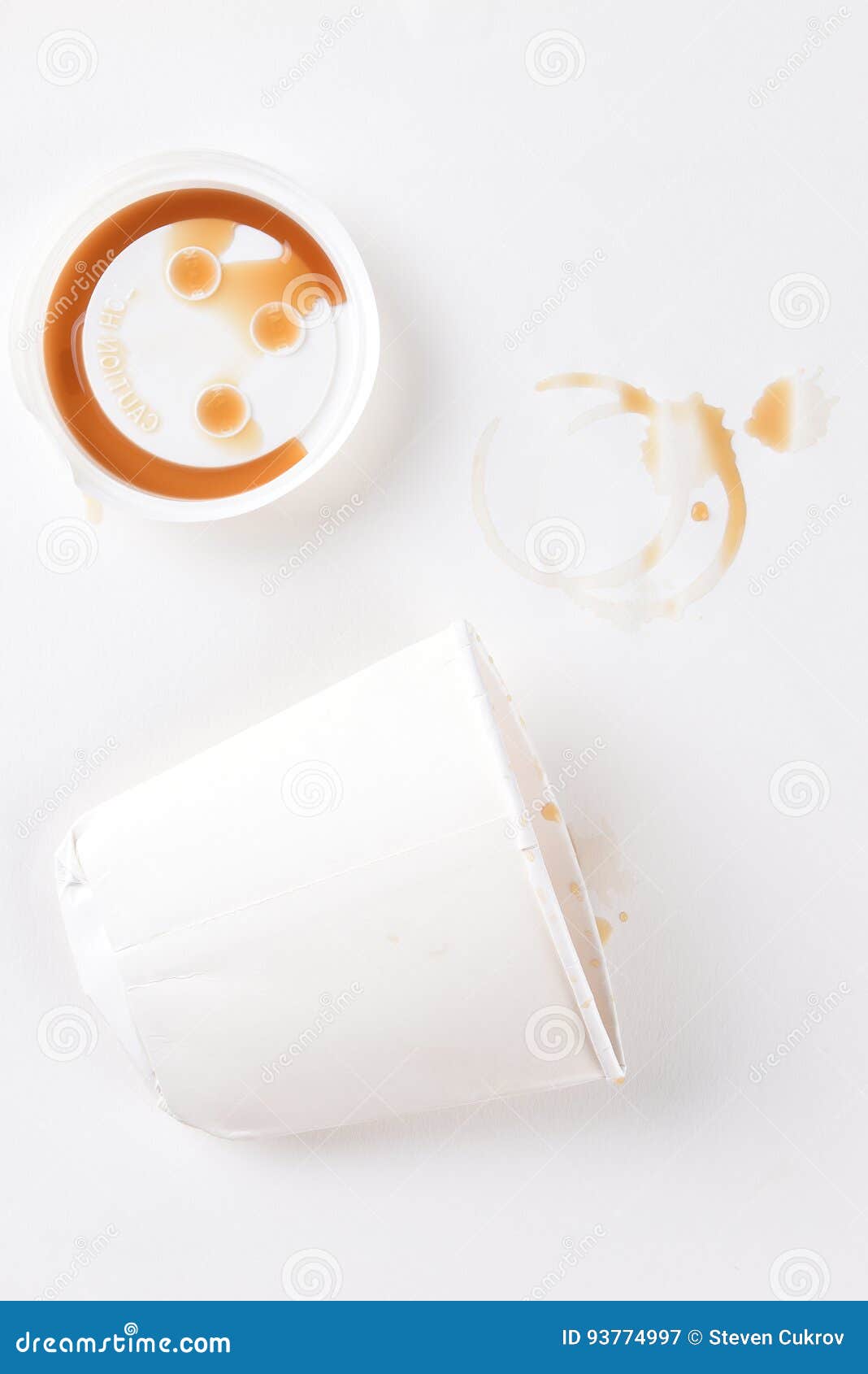 Crushed Coffee Cup stock image. Image of liquid, high - 93774997