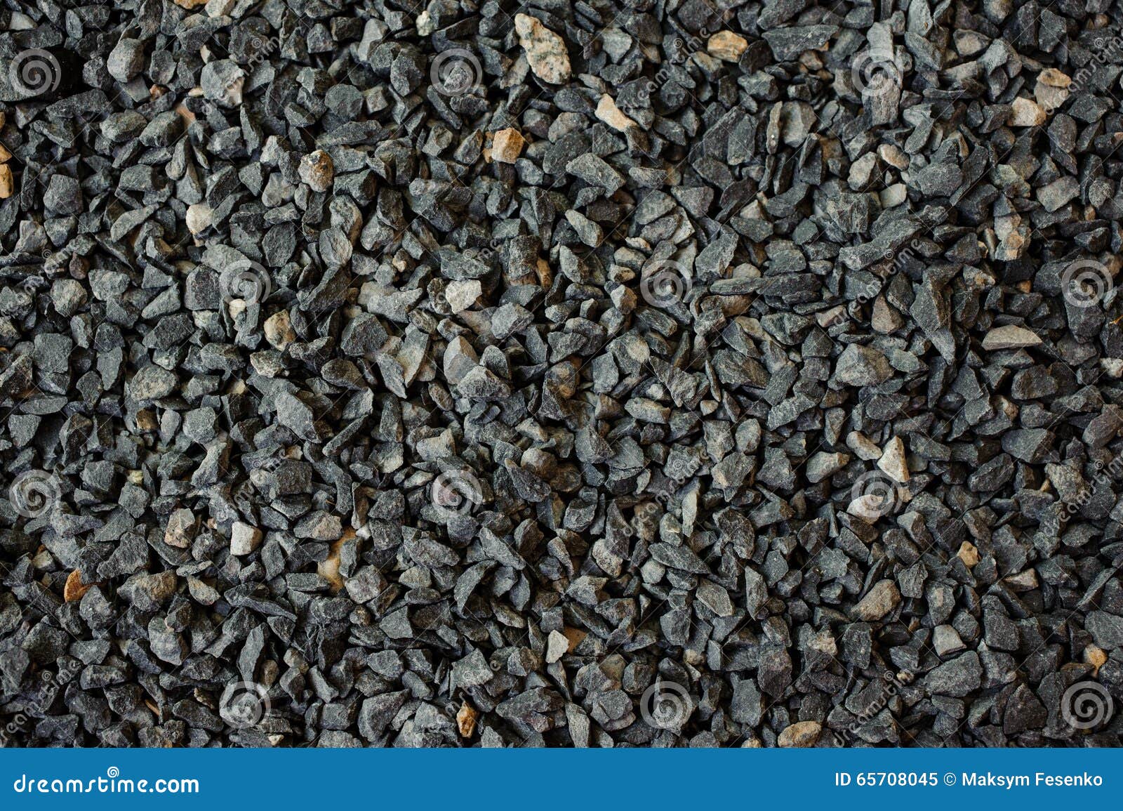 Crushed Dark Gravel Texture Horizontal Stock Image - Image of grunge ...