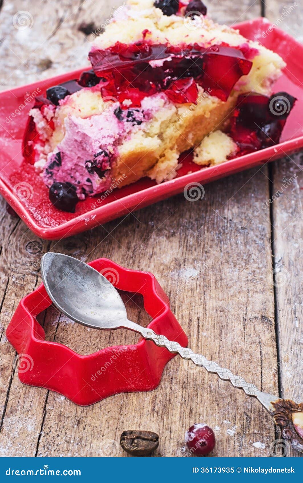 Crushed fruit cake stock image. Image of grain, fruit - 36173935