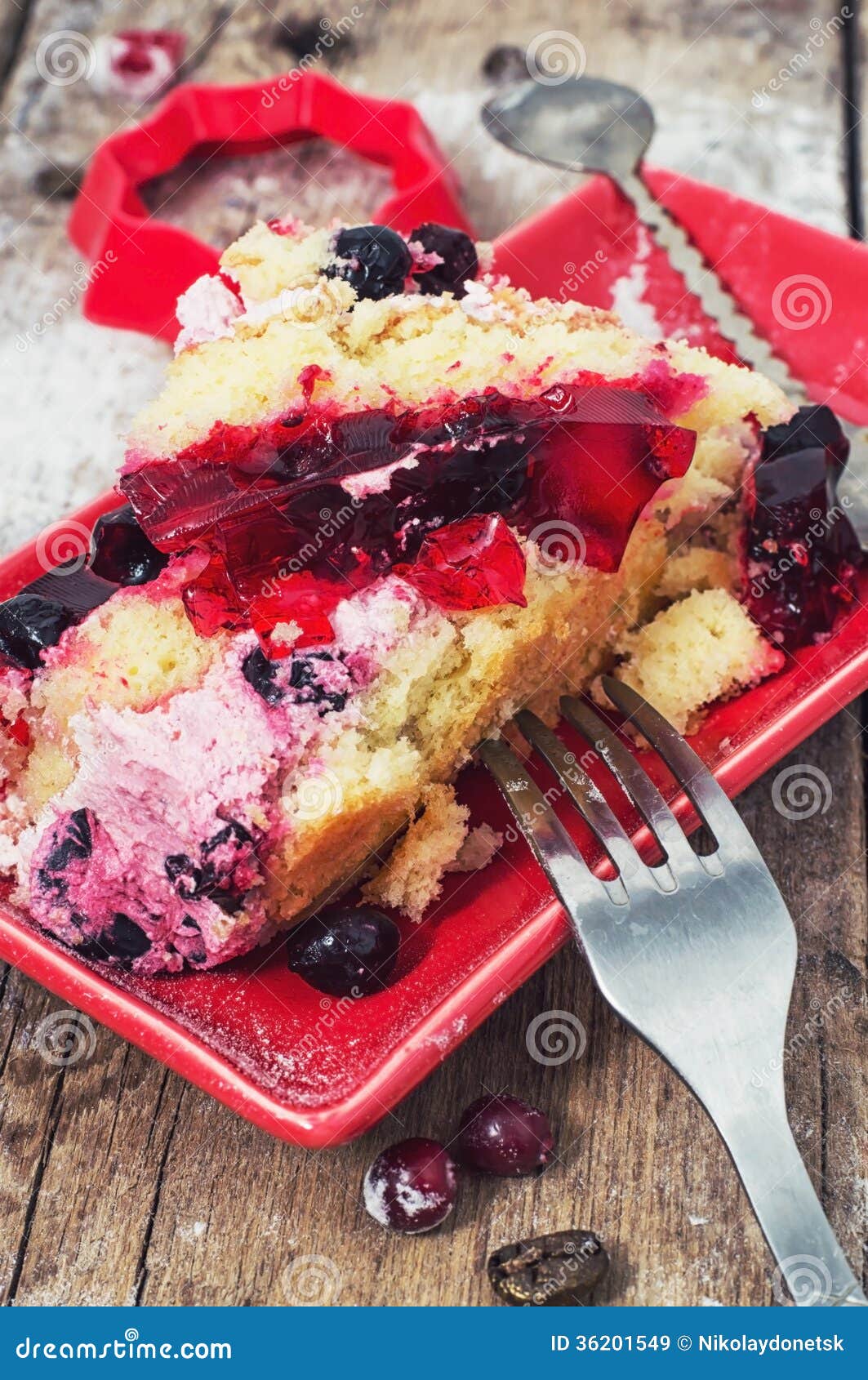 Crushed fruit cake stock image. Image of sweet, edible - 36201549