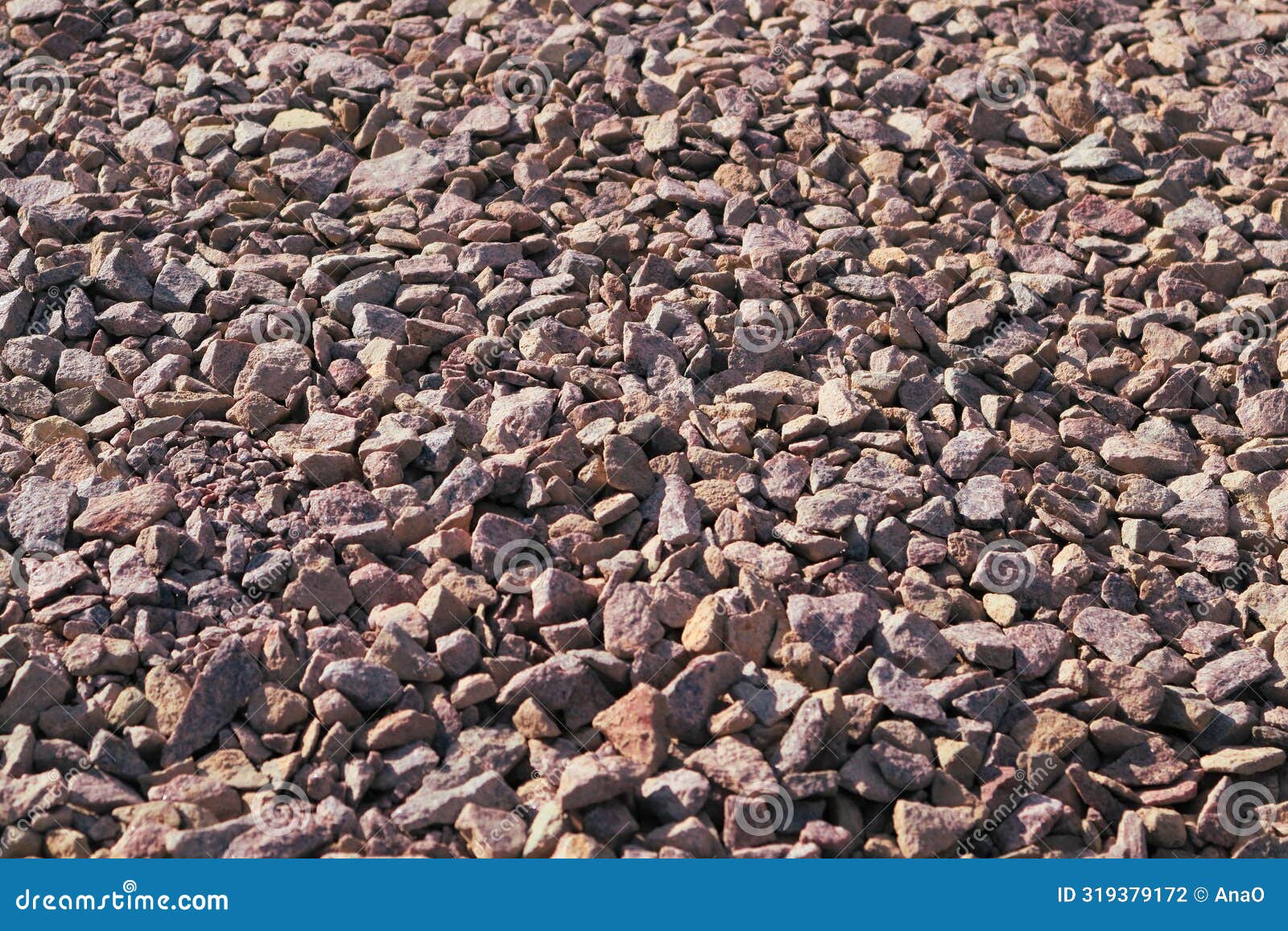 Crushed Granite Background. Rough Texture. Construction Materials ...