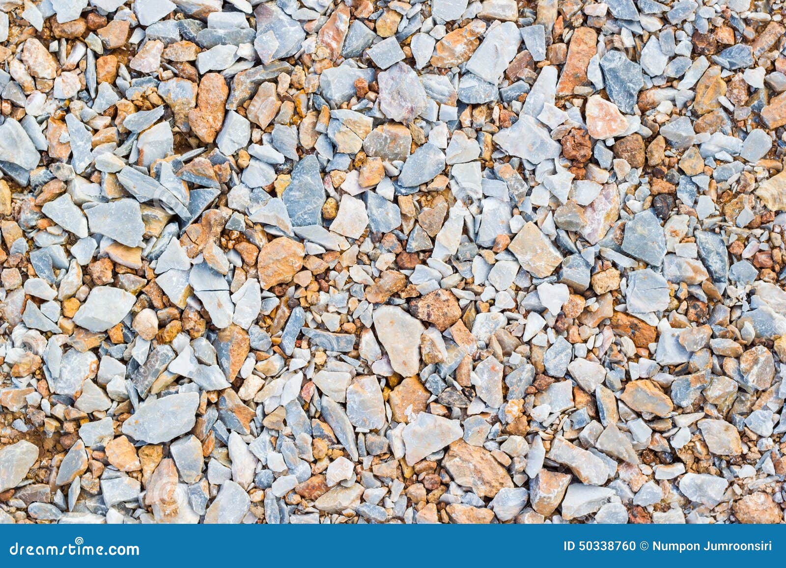 Crushed Granite and Pebble Gravel Texture Stock Photo - Image of ...