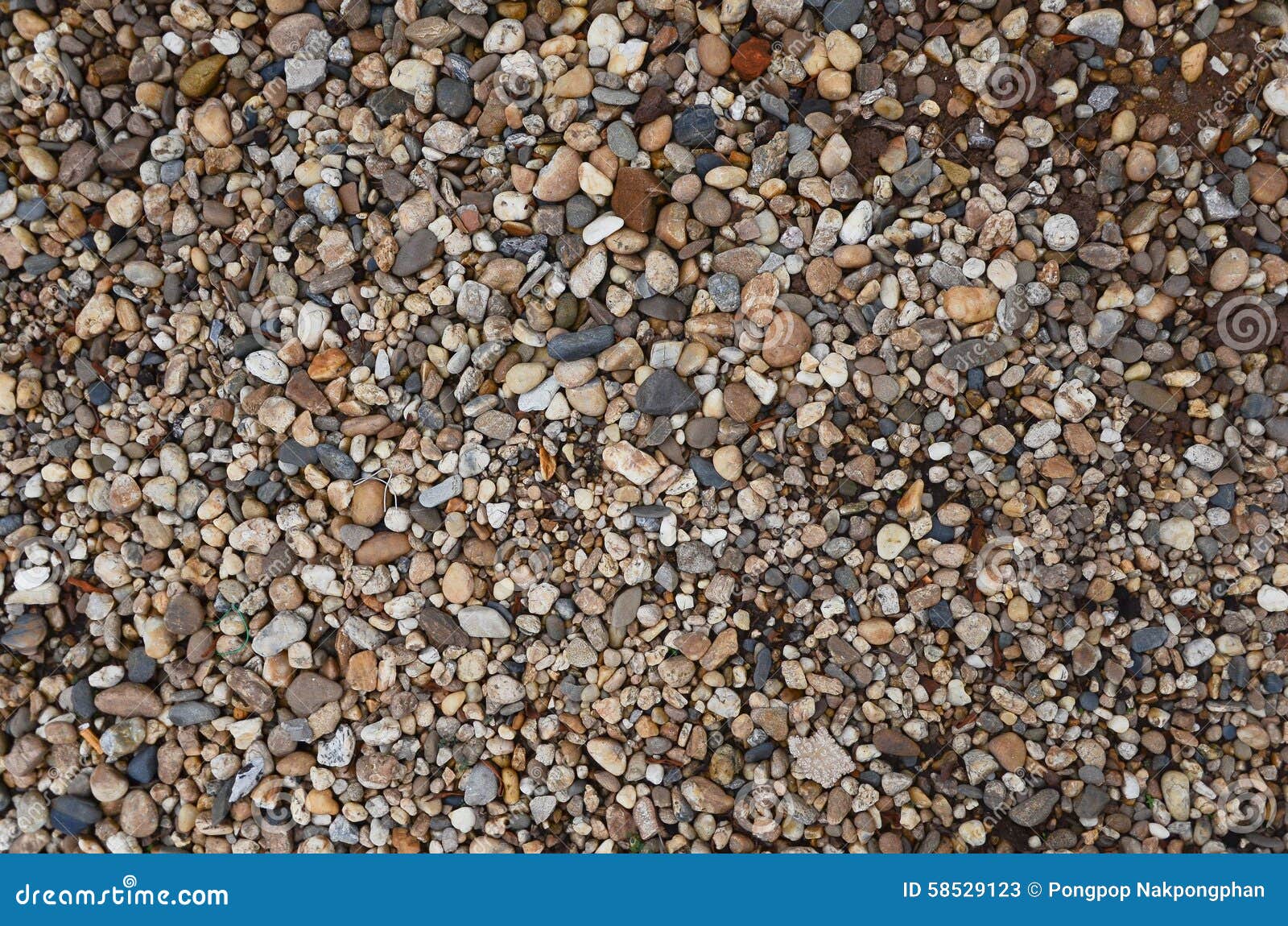 Crushed Granite and Pebble Gravel Texture Stock Image - Image of ...