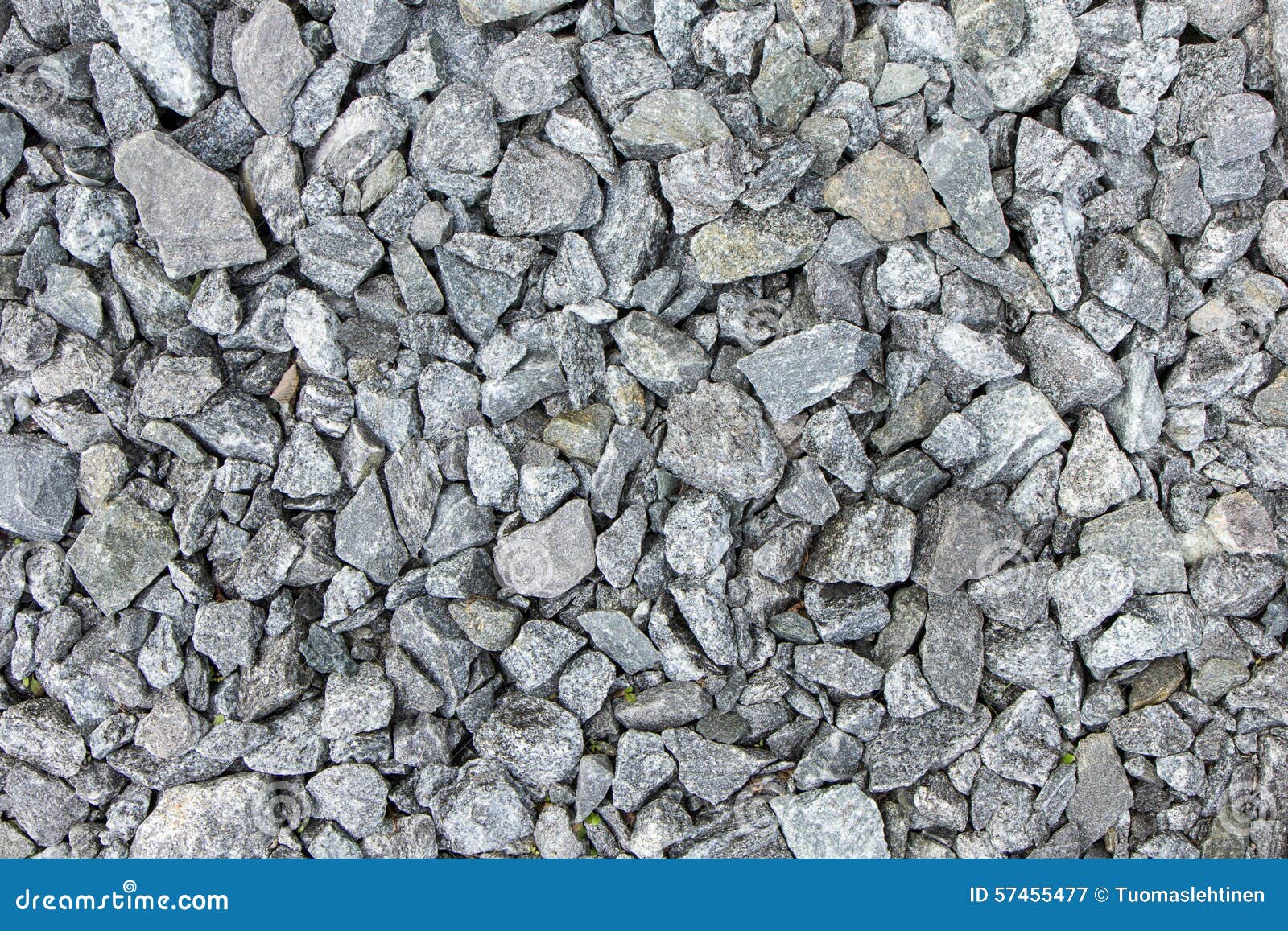 Crushed Gray Rocks on the Ground Stock Image - Image of pile, material ...