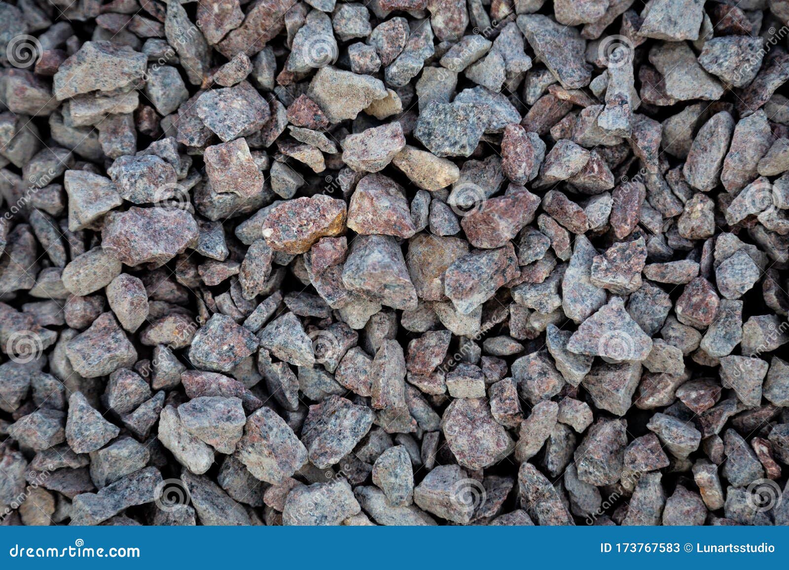 Crushed Grey Stone on the Ground Texture Background Stock Image - Image ...