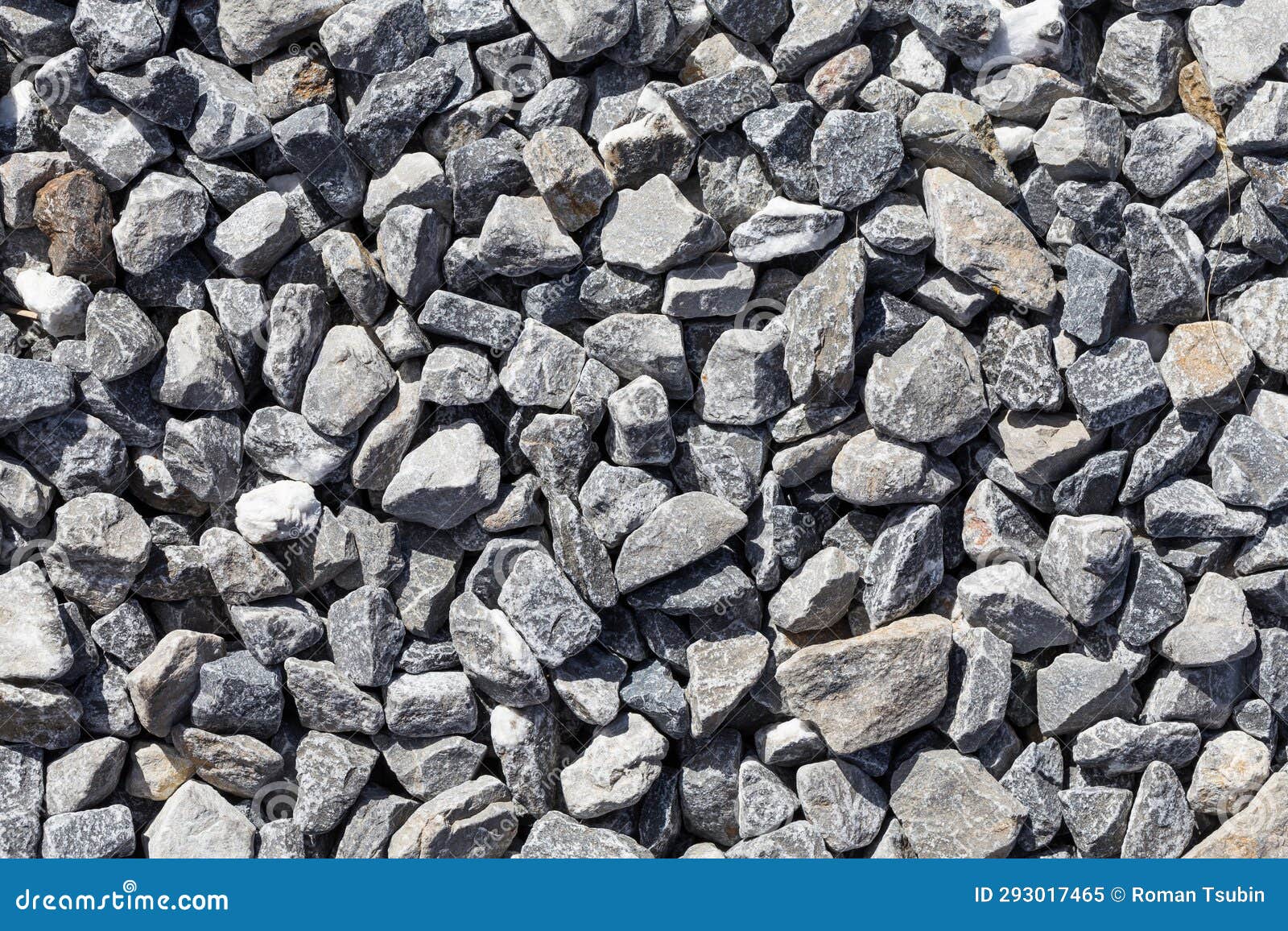 Crushed grey stones stock image. Image of texture, rock - 293017465