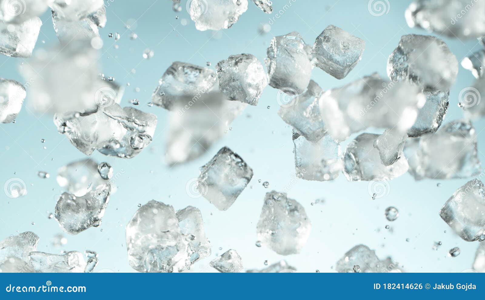 Crushed Ice Explosion on Blue Background Stock Photo - Image of blue ...
