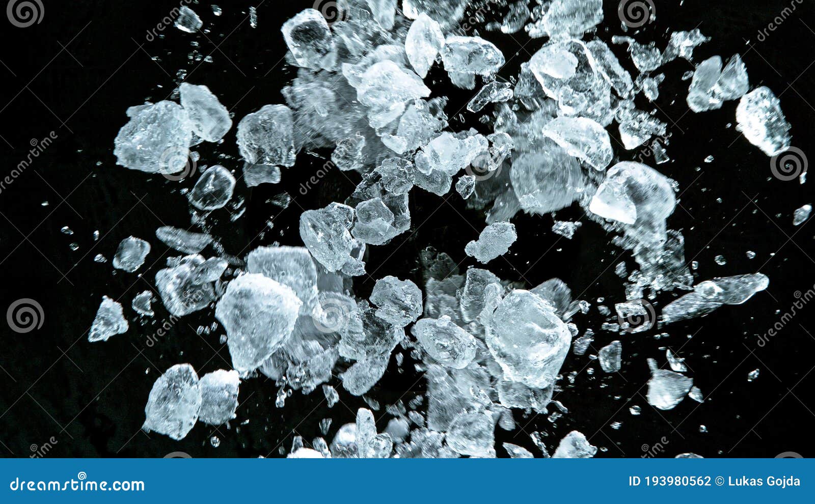 Crushed Ice in Motion, Close-up. Stock Photo - Image of crushed ...