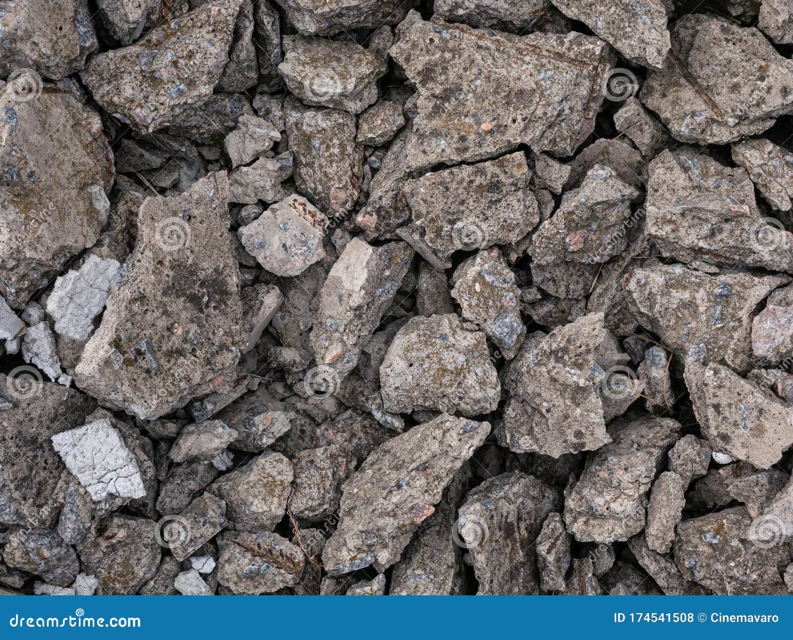 Destroyed Stones Background Scattered Stones Texture Stock Photo ...