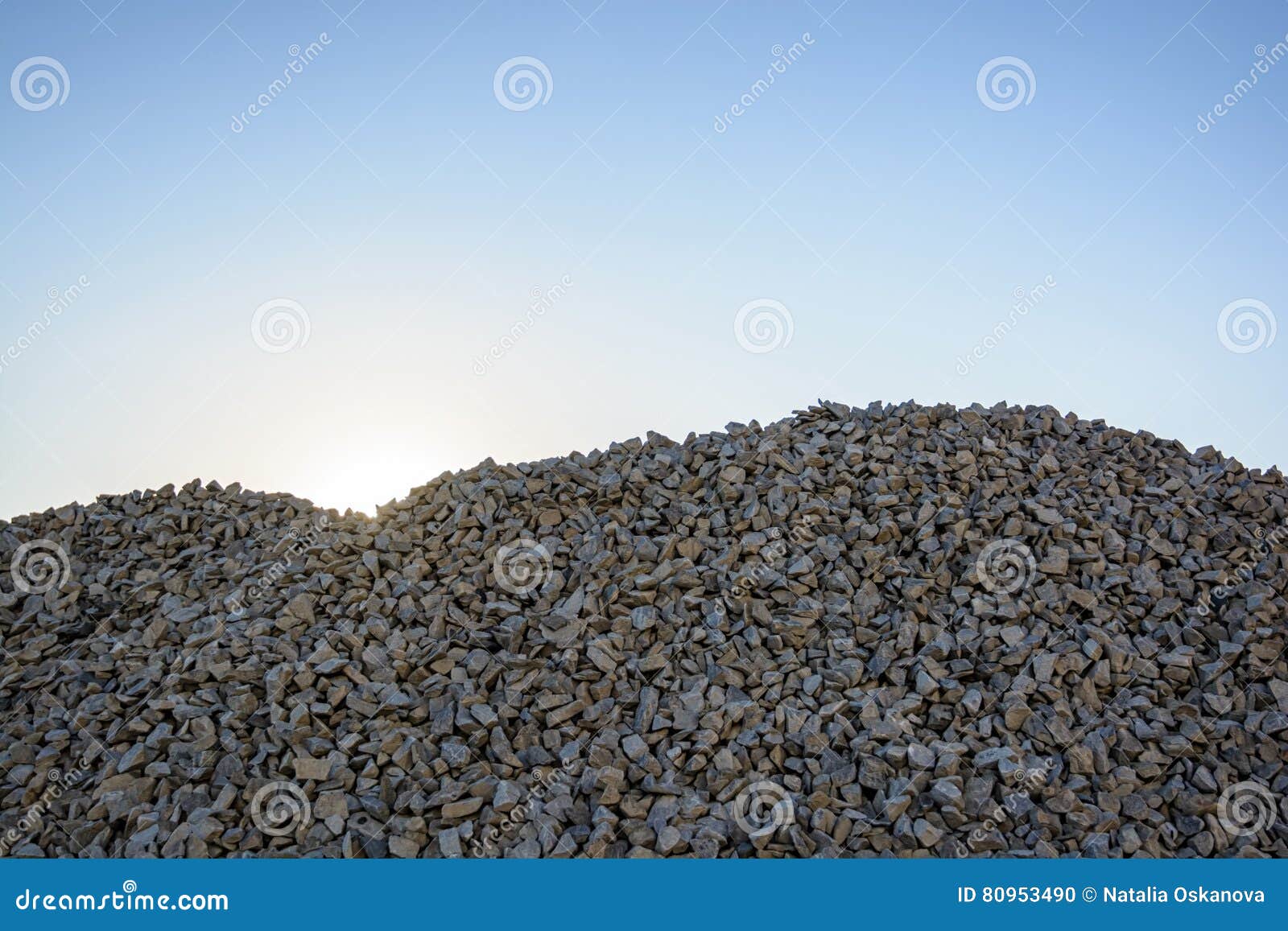 Crushed Limestone Aggregate Stock Photo - Image of broken, ground: 80953490