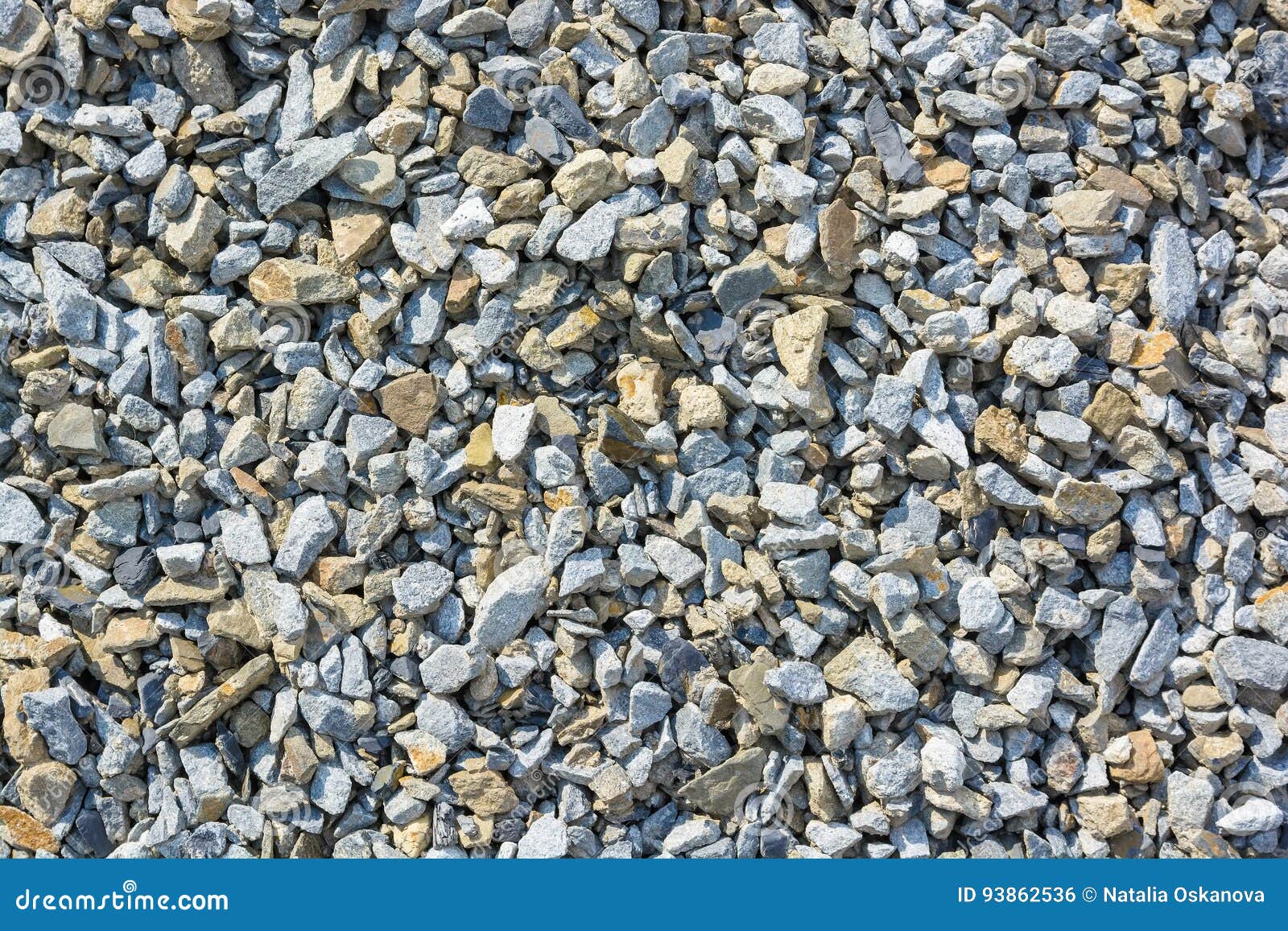 Crushed Limestone Aggregate Stock Photo - Image of nature, additive ...