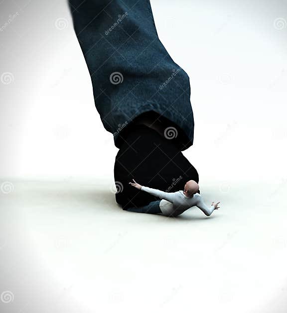 Crushed Man 2 stock illustration. Illustration of limb - 3532084