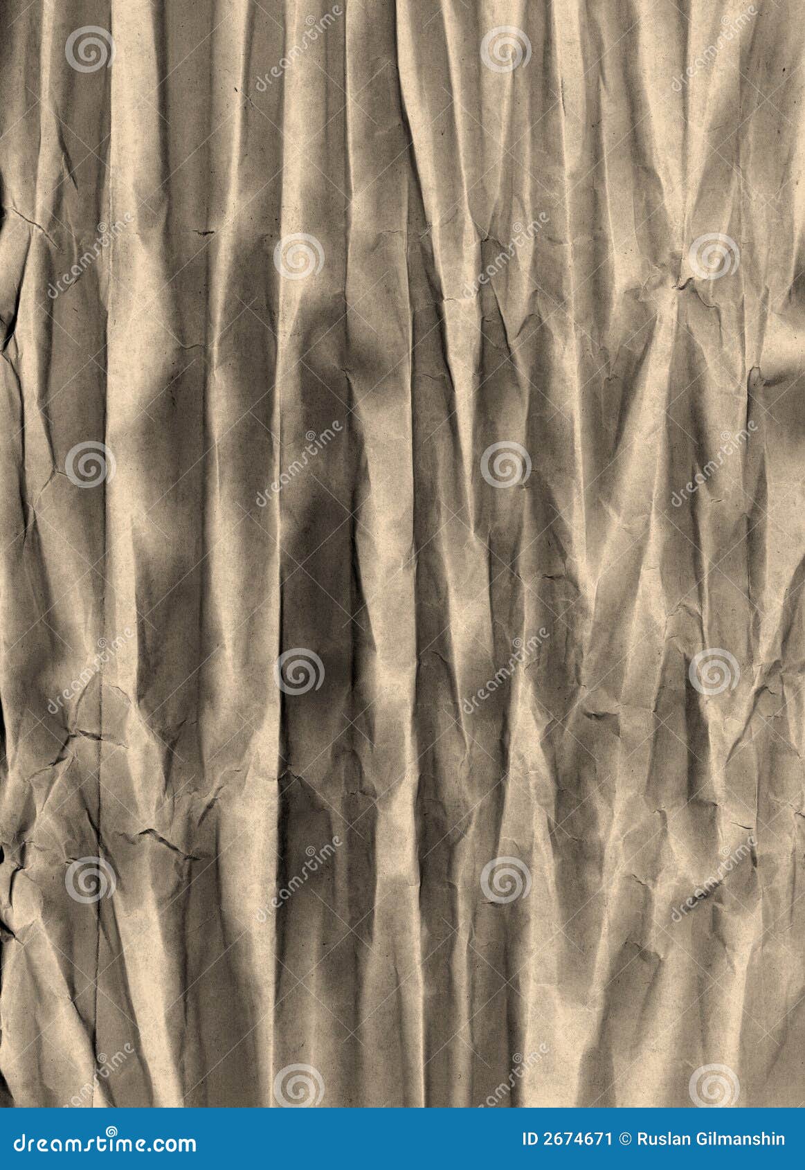 Crushed paper stock image. Image of damaged, garbage, blank - 2674671