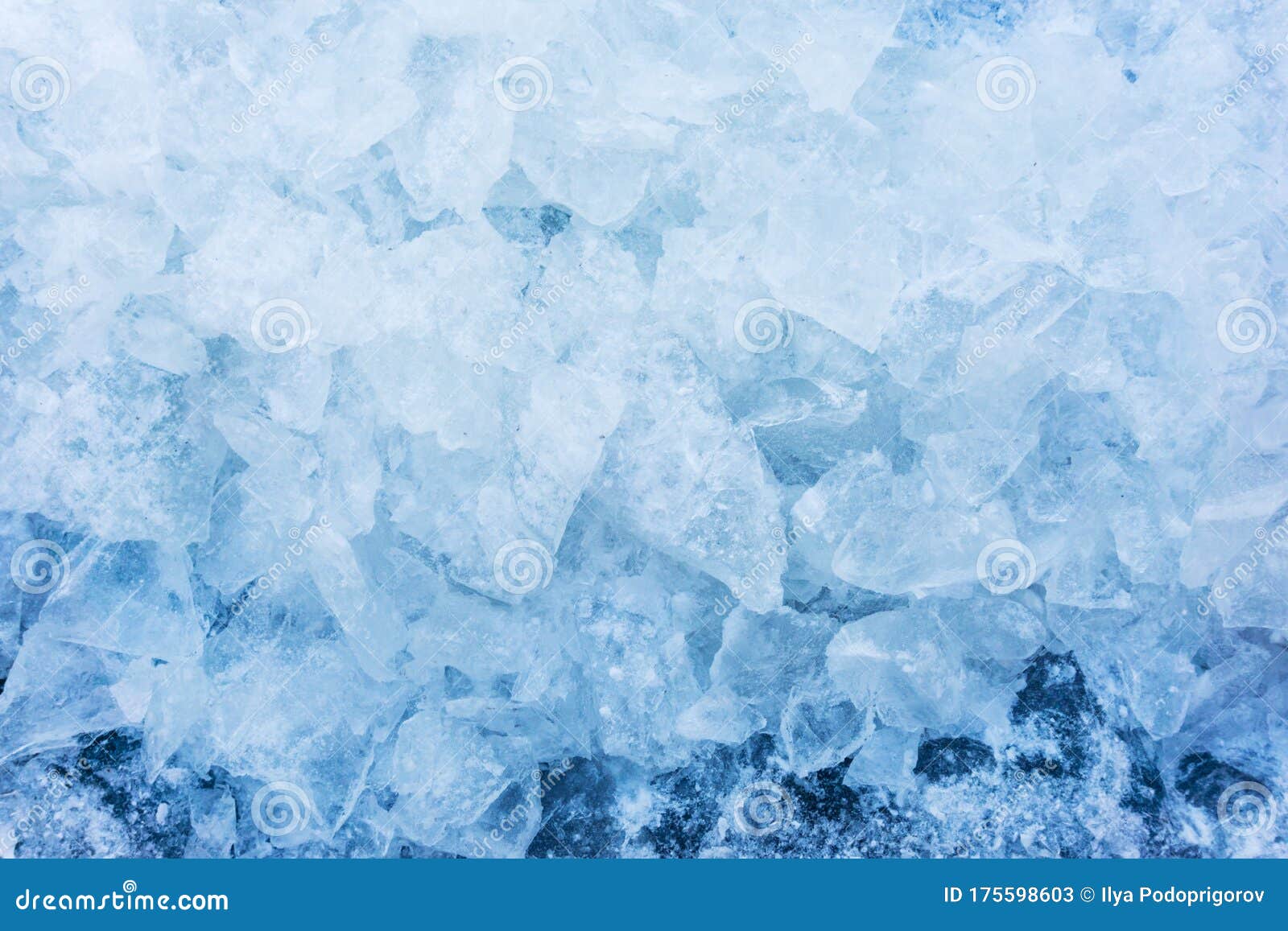 Crushed Pieces of Ice with Snow Background Texture Stock Image - Image ...