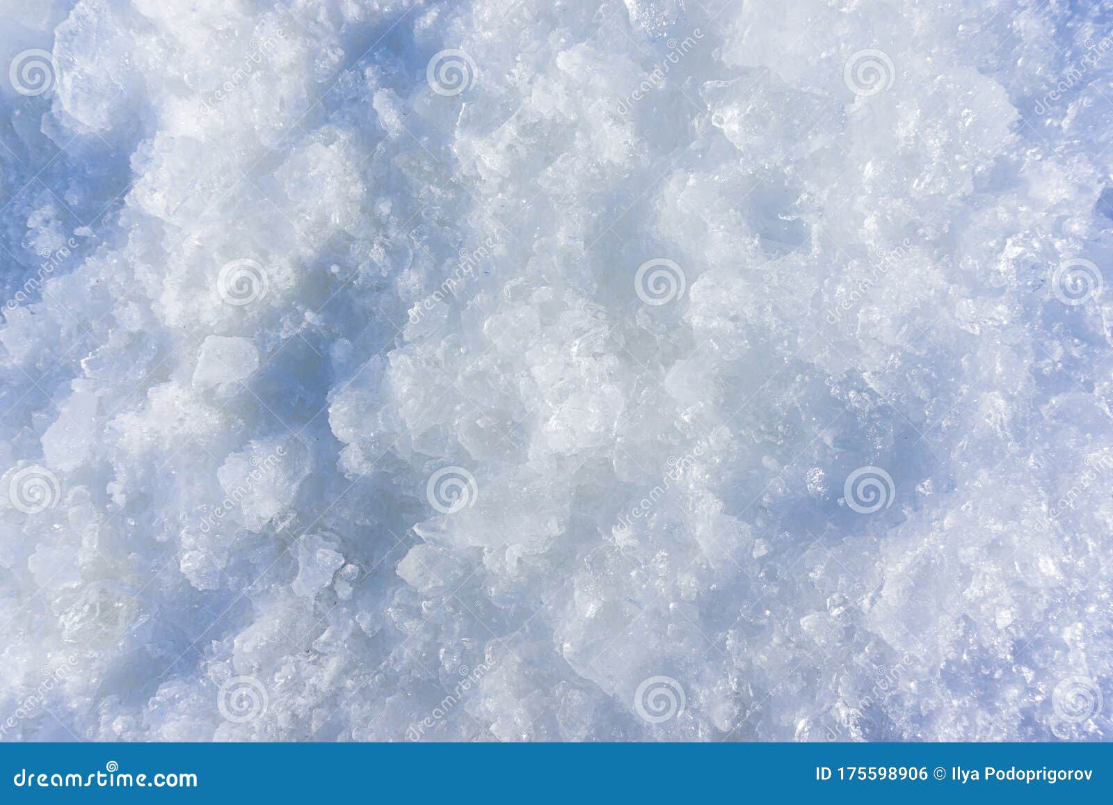 Crushed Pieces of Ice with Snow Background Texture Stock Photo - Image ...