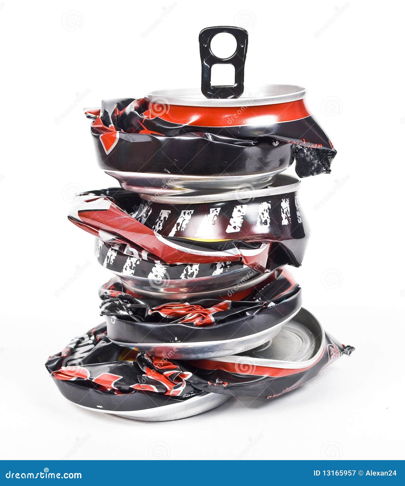 Crushed pile aluminum cans stock image. Image of crumpled - 13165957