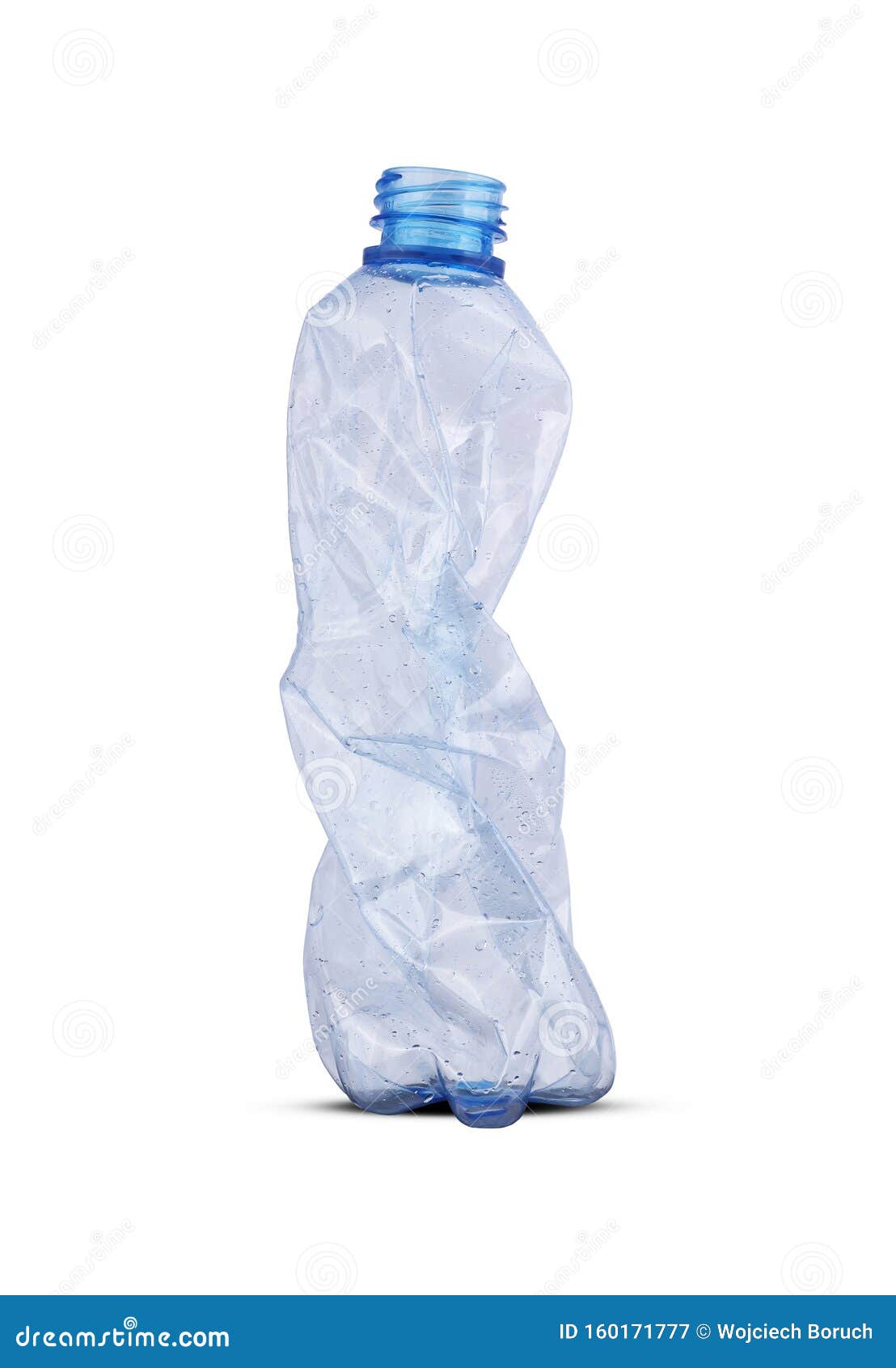 Crushed Empty Water Bottle