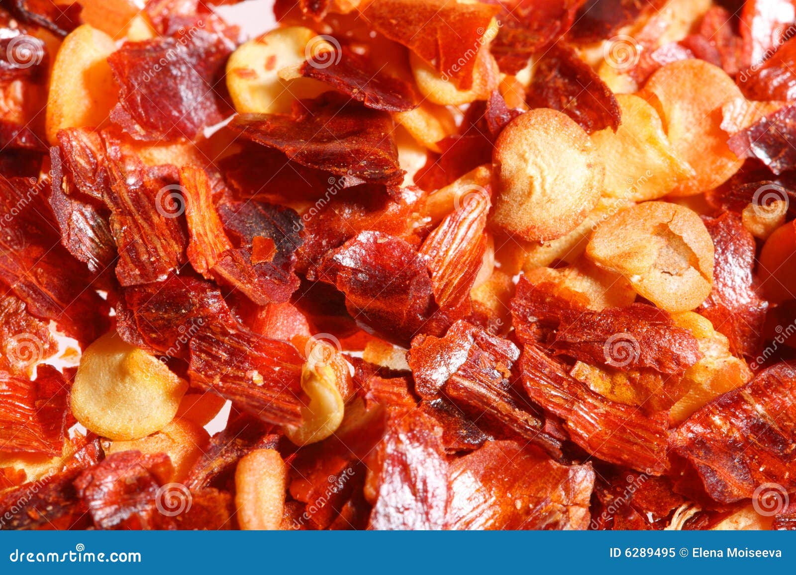 Crushed Red Hot Chilli Pepper, Super Macro Shot Stock Image - Image of ...