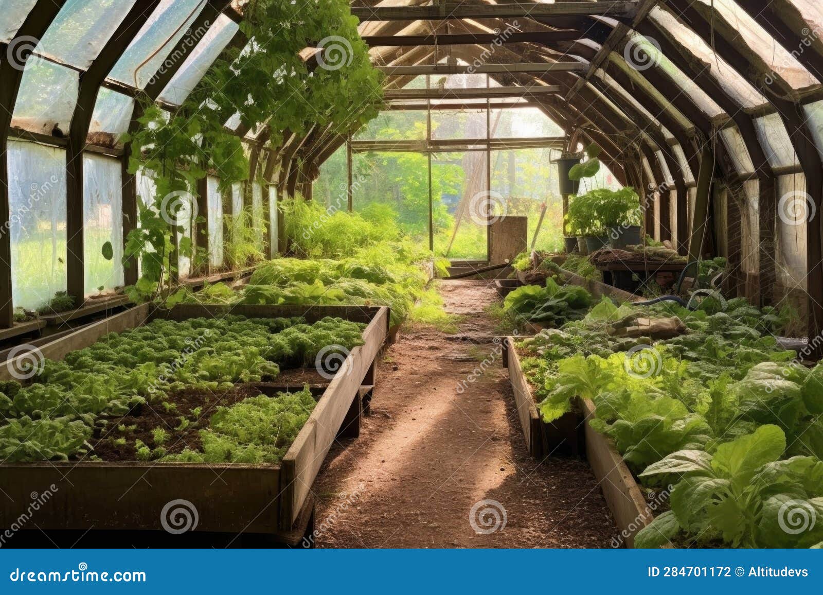 Greenhouse Frame Empty Structure And Garden Construction Png ...
