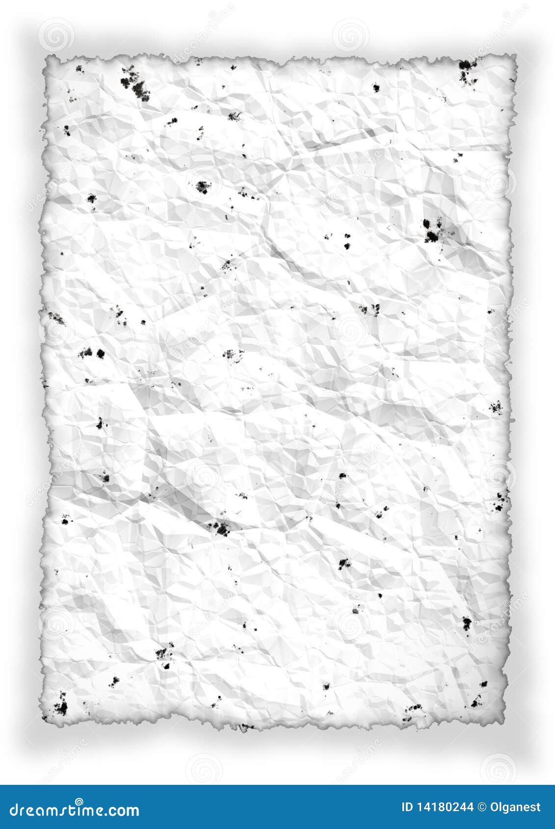 Crushed sheet of paper stock illustration. Illustration of sheet - 14180244