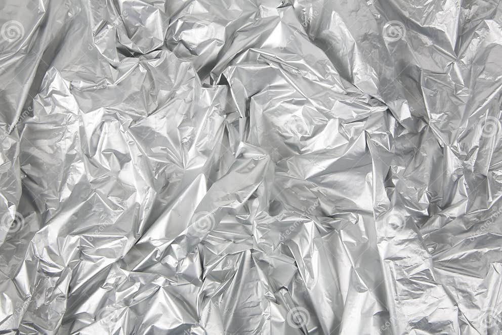 Crushed silver foil stock image. Image of riffle, paper - 12254971