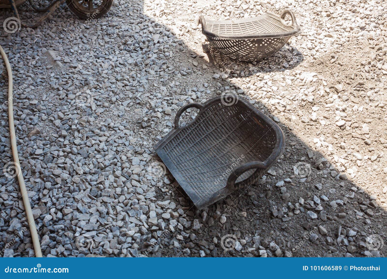 Crushed Stone Aggregate Sub Grade Material Stock Image - Image of frame ...