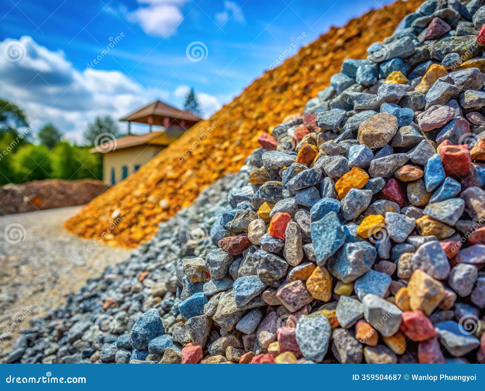 Crushed Stone Aggregate Versatile Construction Material for Roads Paths ...