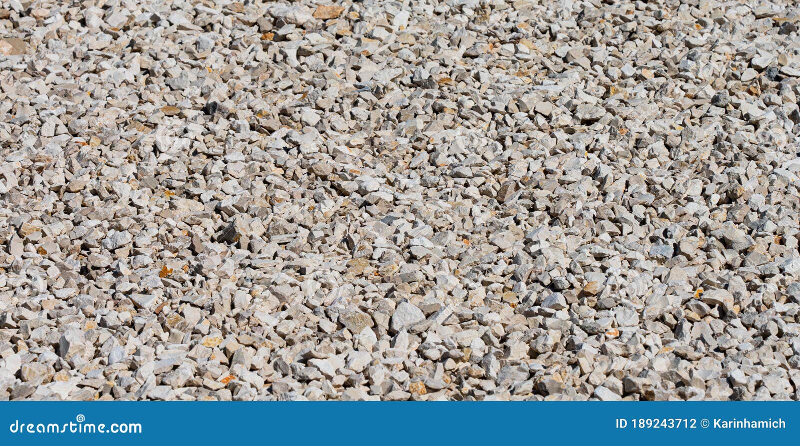 Crushed Stone on a Building Site. Building Material for Road ...